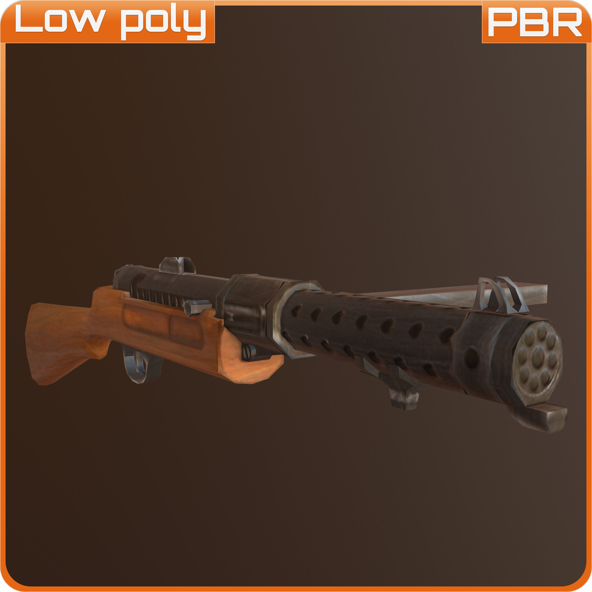 ArtStation - WW 2 SMG Low poly