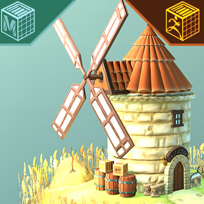 ArtStation - Provencal Windmill