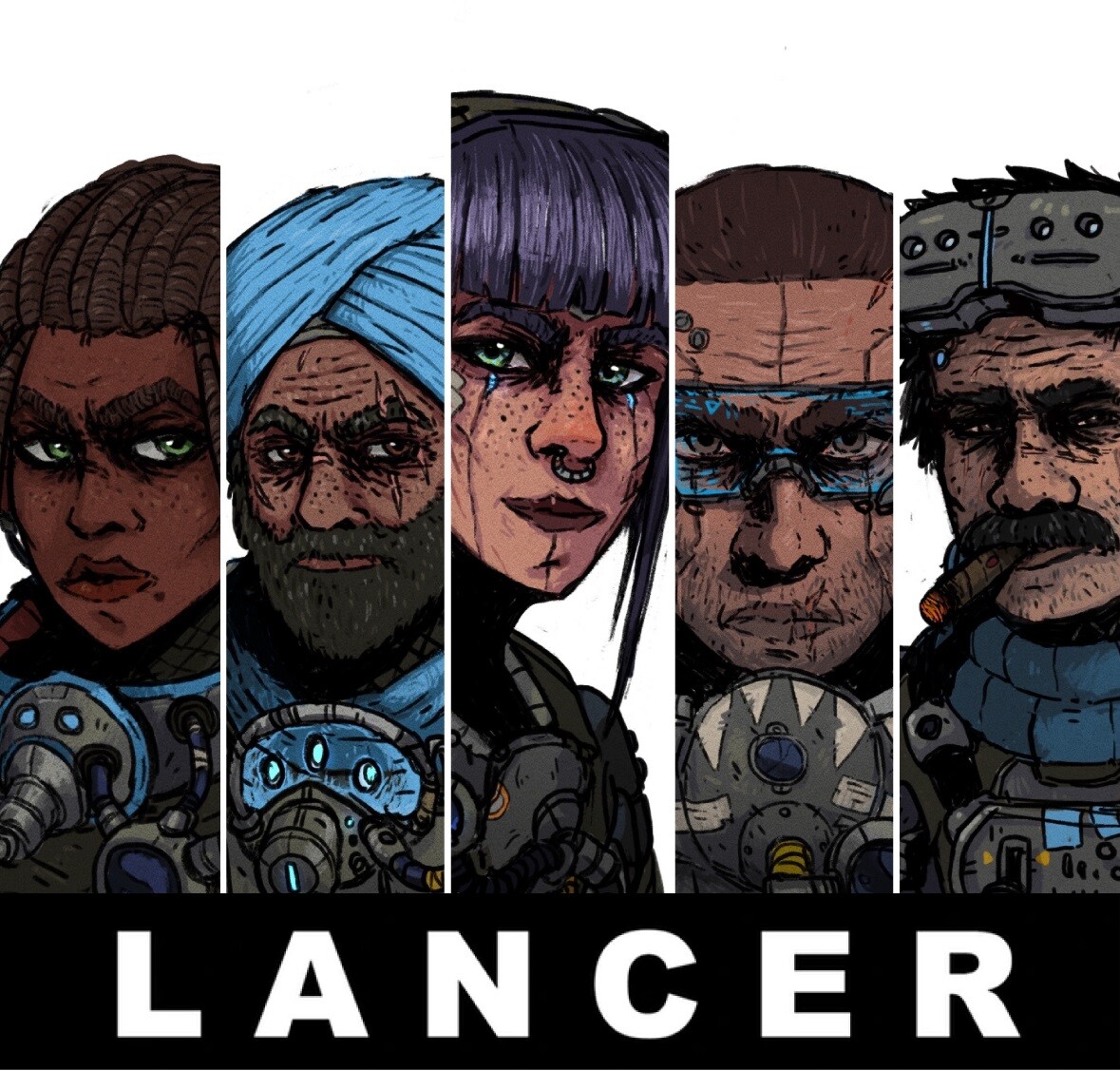 ArtStation - LANCER TTRPG - Contingency White