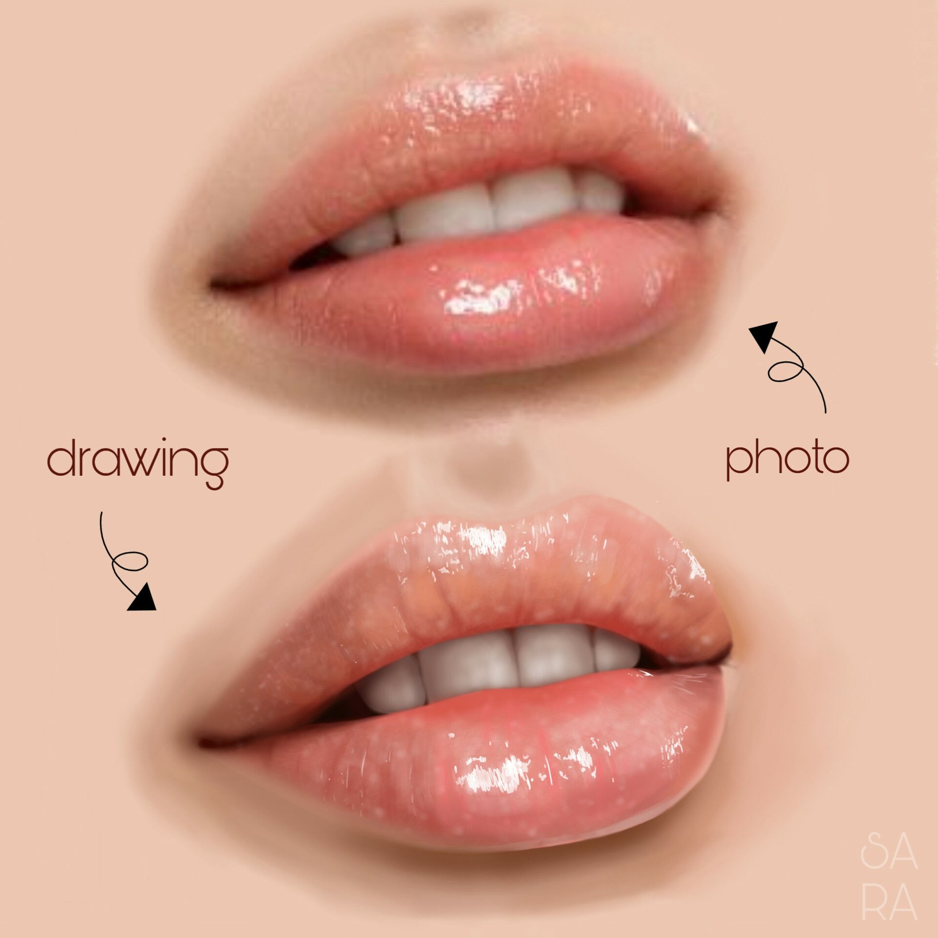 ArtStation - Lips study