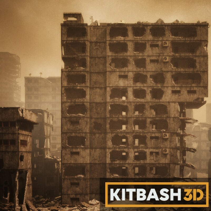 ArtStation - Kitbash3d Aftermath kit models