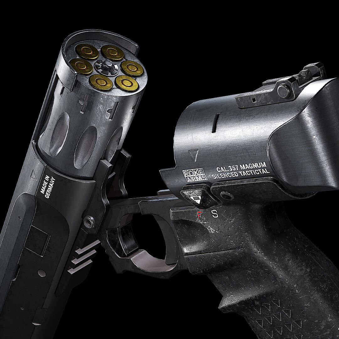 ArtStation - .357 Magnum Tactical Revolver