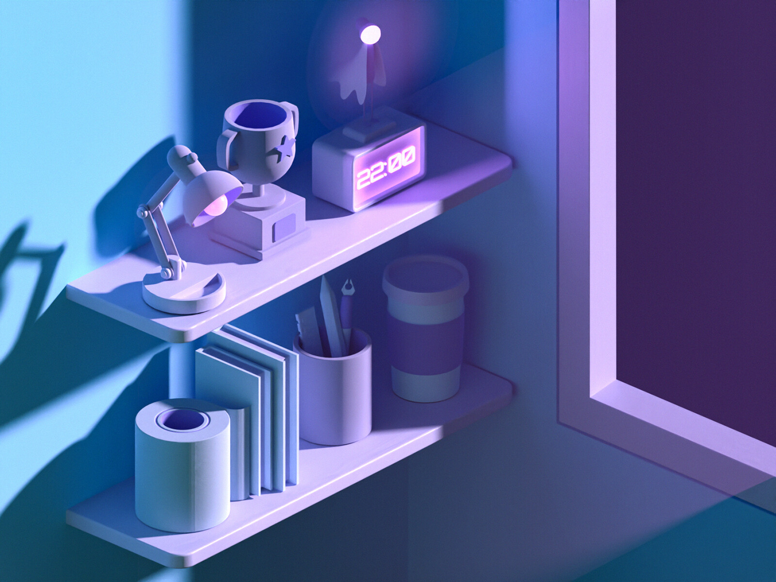 ArtStation - Goods Rack in Vectary