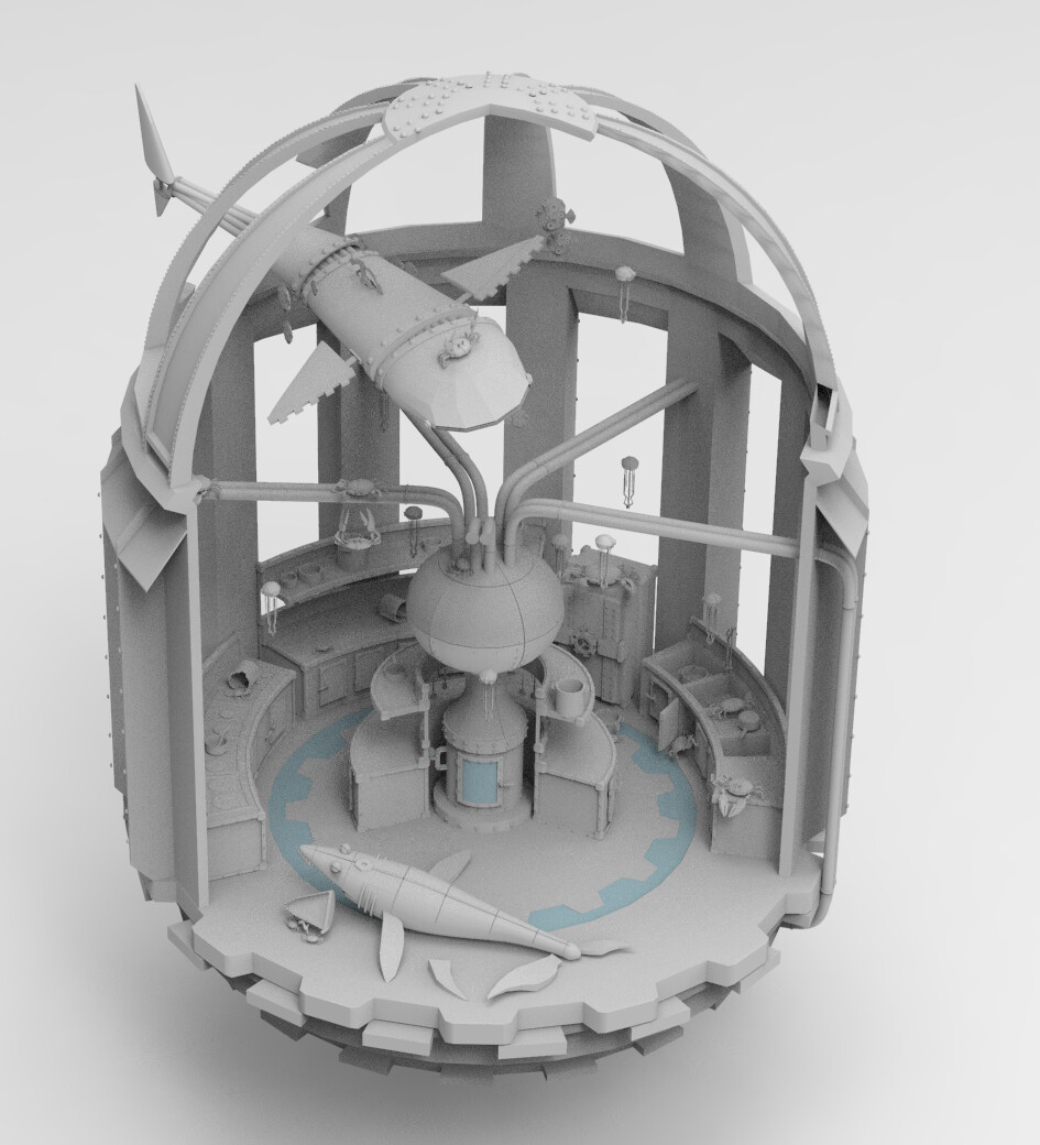 ArtStation - Diorama Steampunk Kitchen