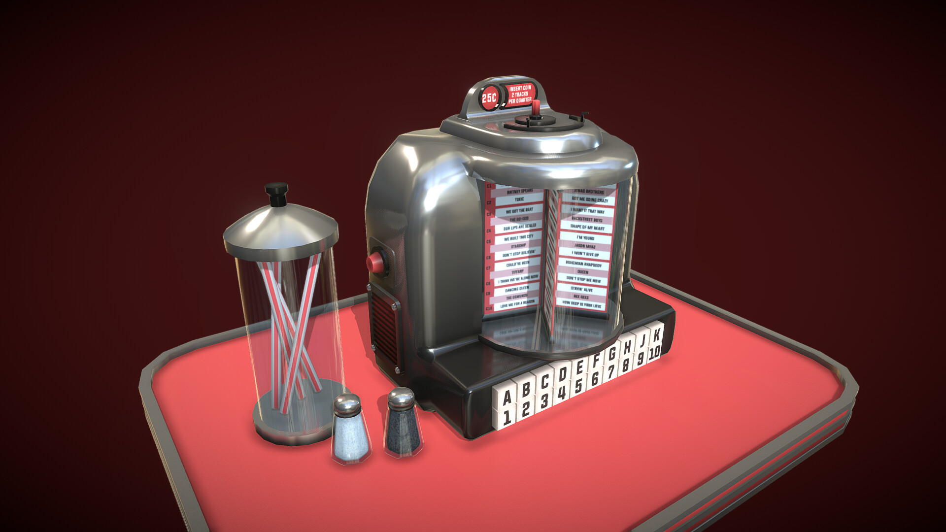 ArtStation - Retro Table Jukebox