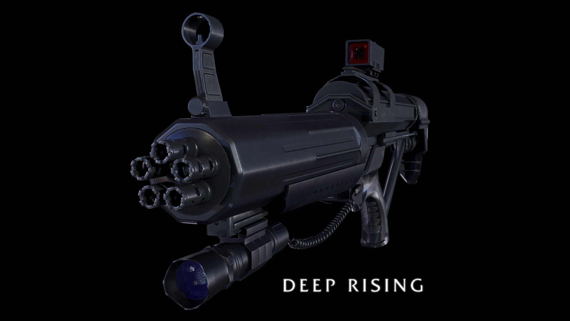 ArtStation - Deep Rising - Multi Barrel Sub Machine Gun