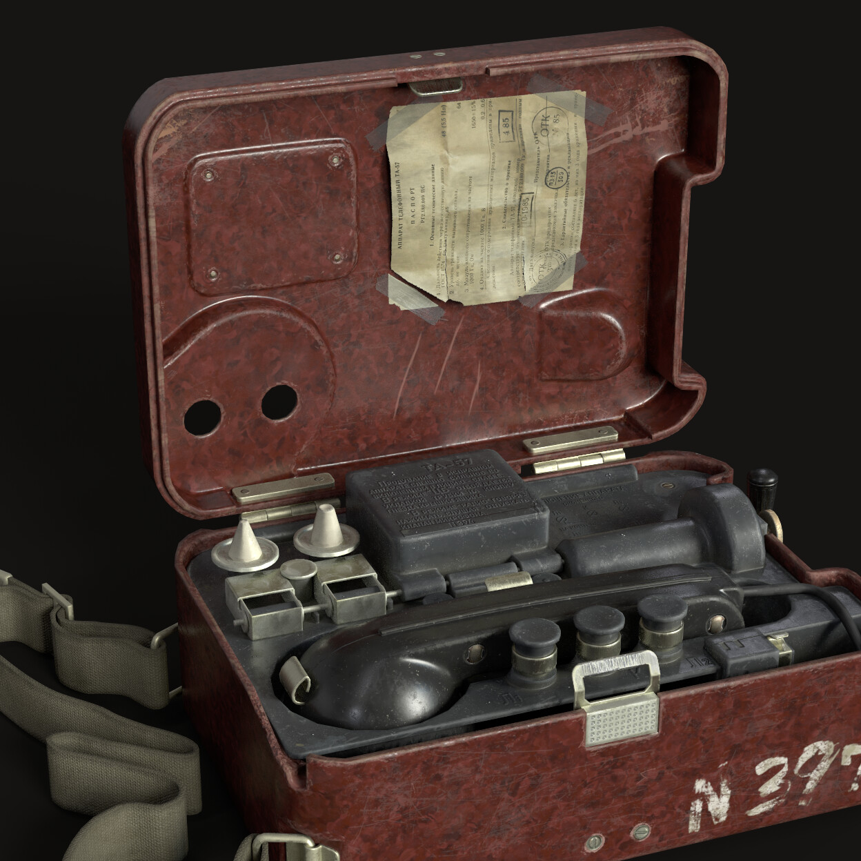 ArtStation - TA-57 military field telephone