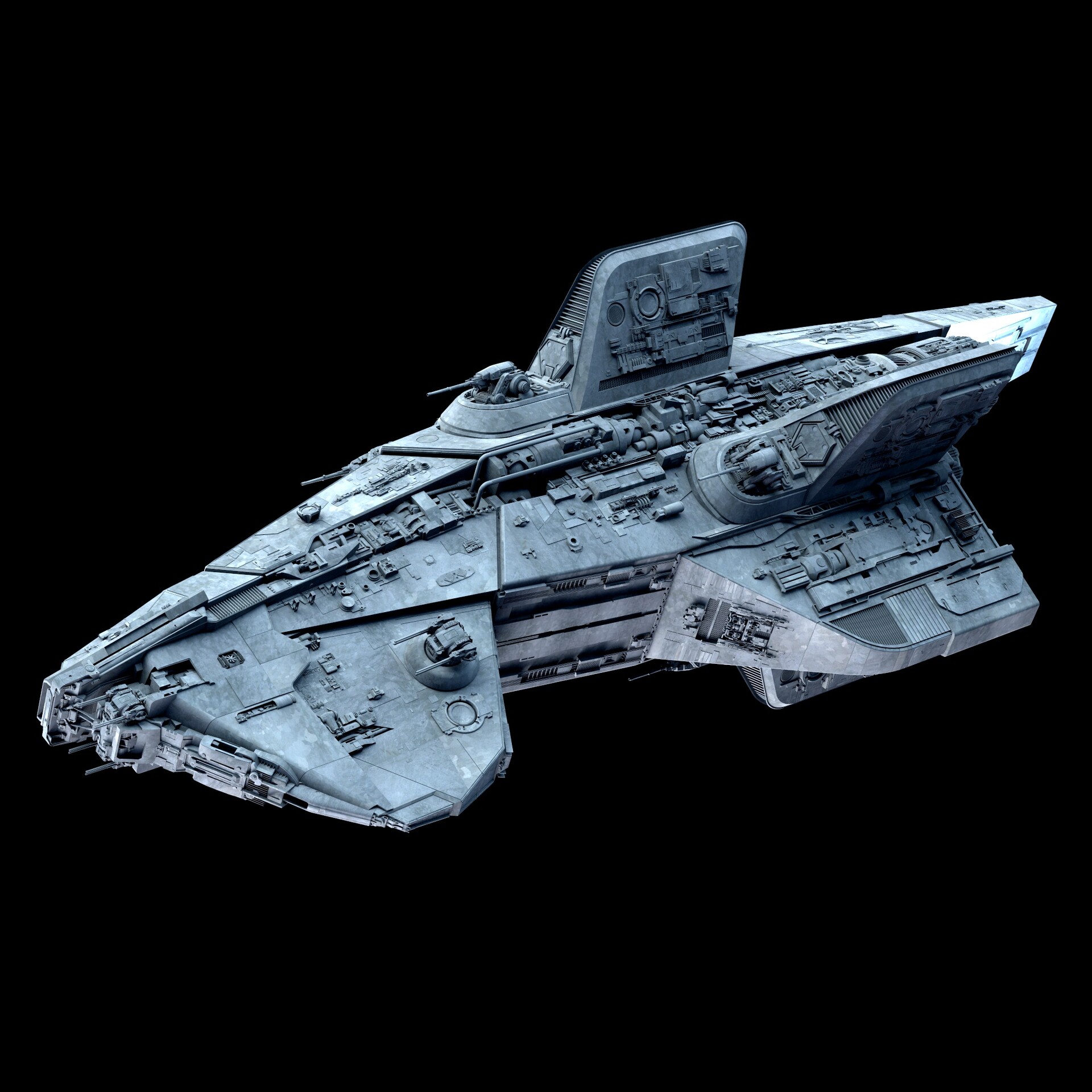 ArtStation - Teroch-class Mandalorian Cruiser Space Ship