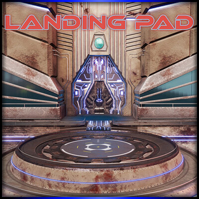 ArtStation - Futuristic Landing Pad