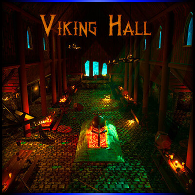 ArtStation - Stylized Viking Great Hall