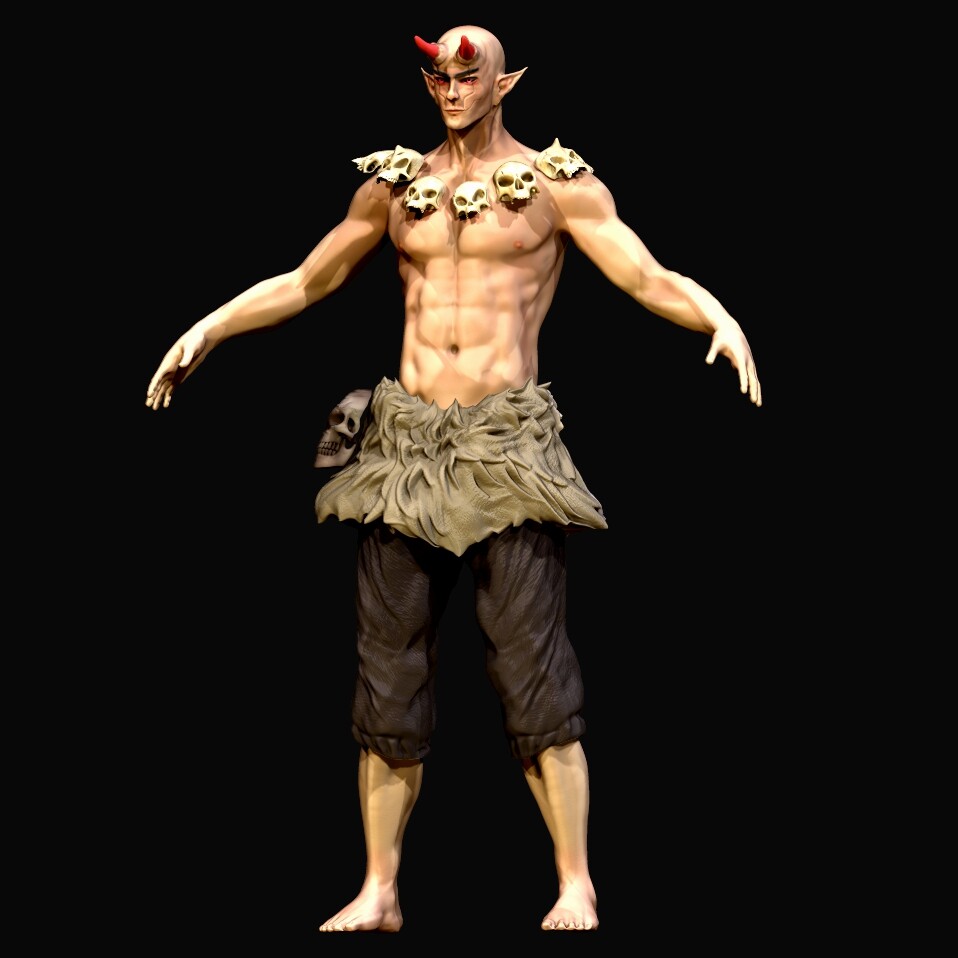 ArtStation - Oni Practice WIP