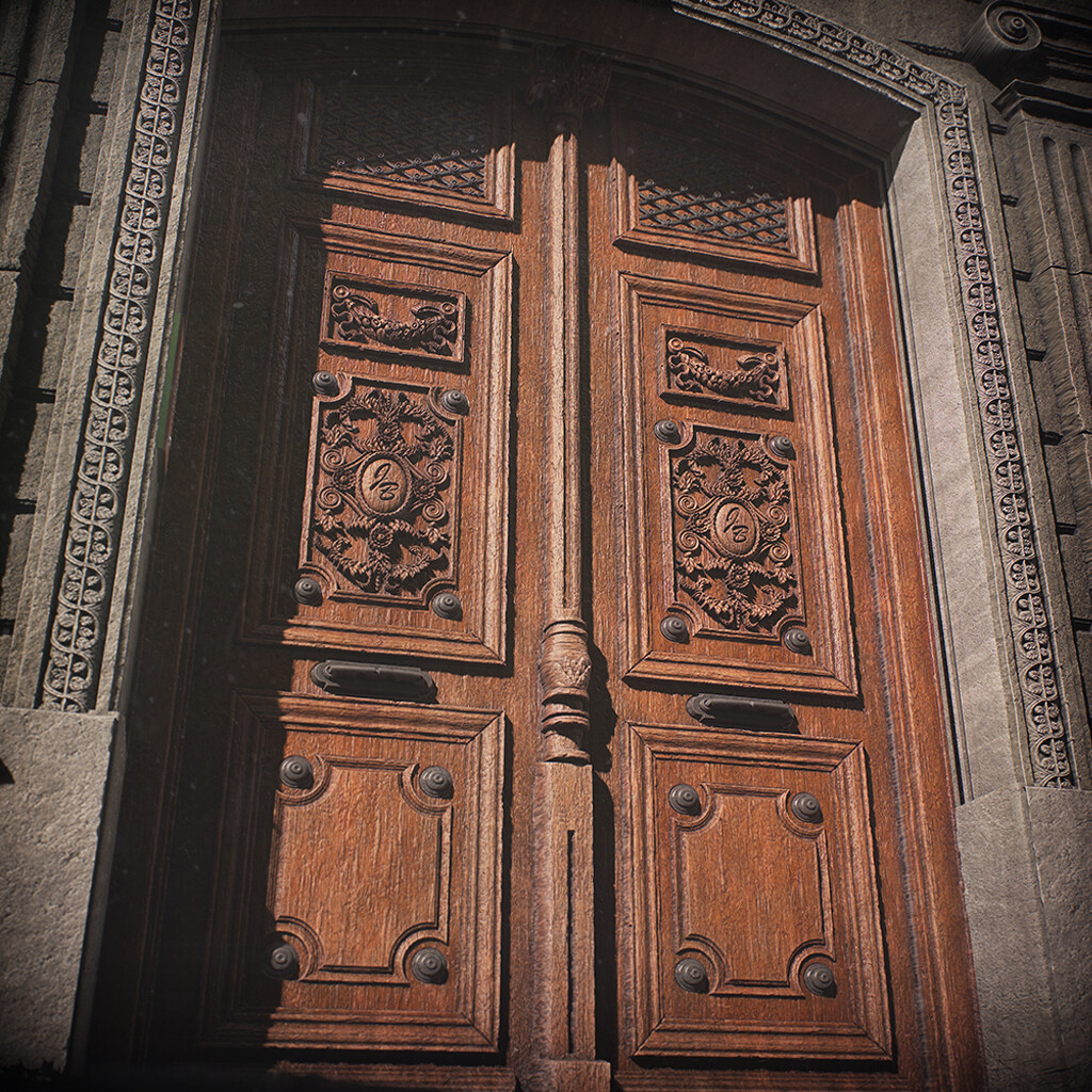 ArtStation - Substance Signature - Haussmannian Door - by Jonathan ...