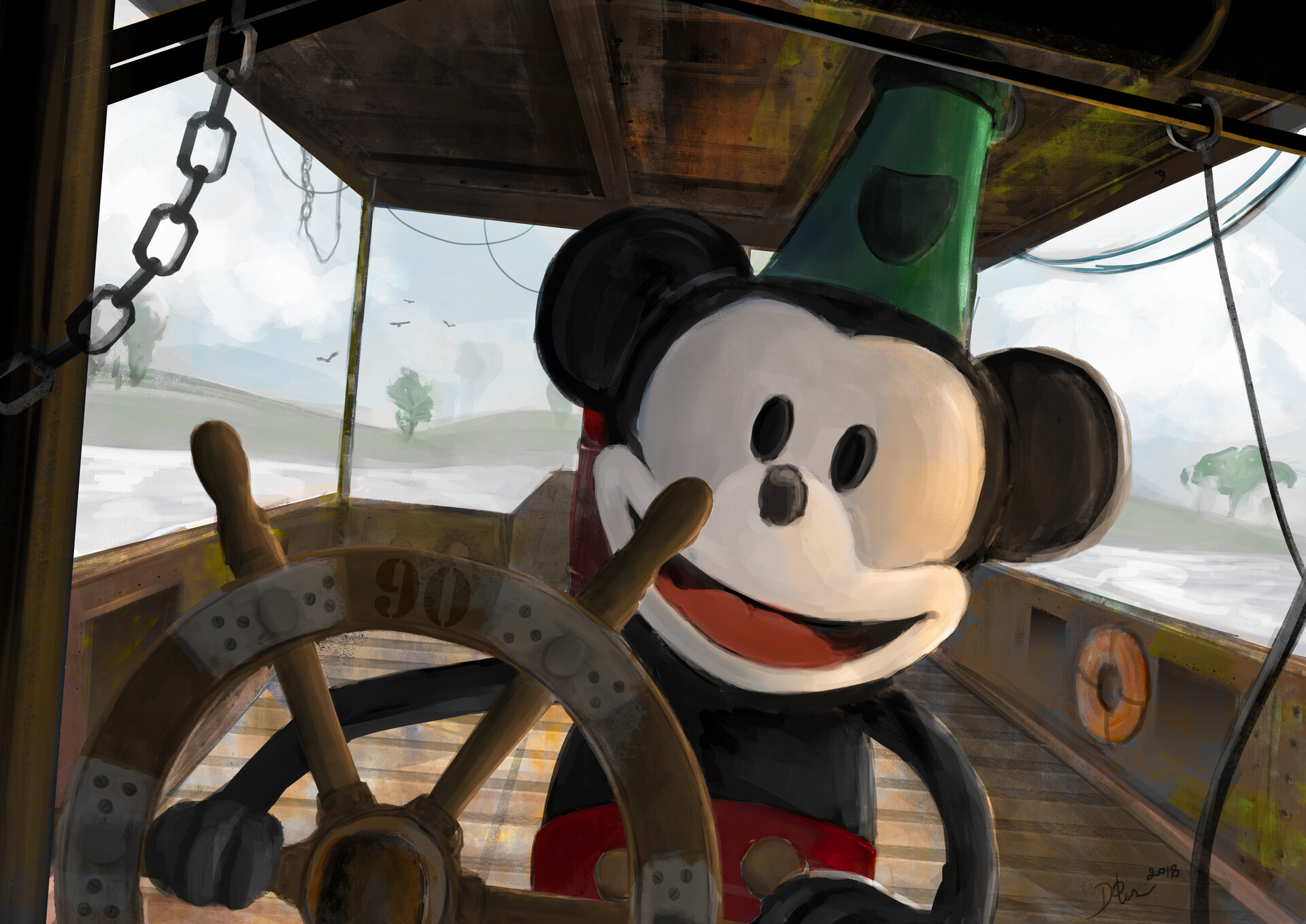 ArtStation - Mickey Steamboat Willie
