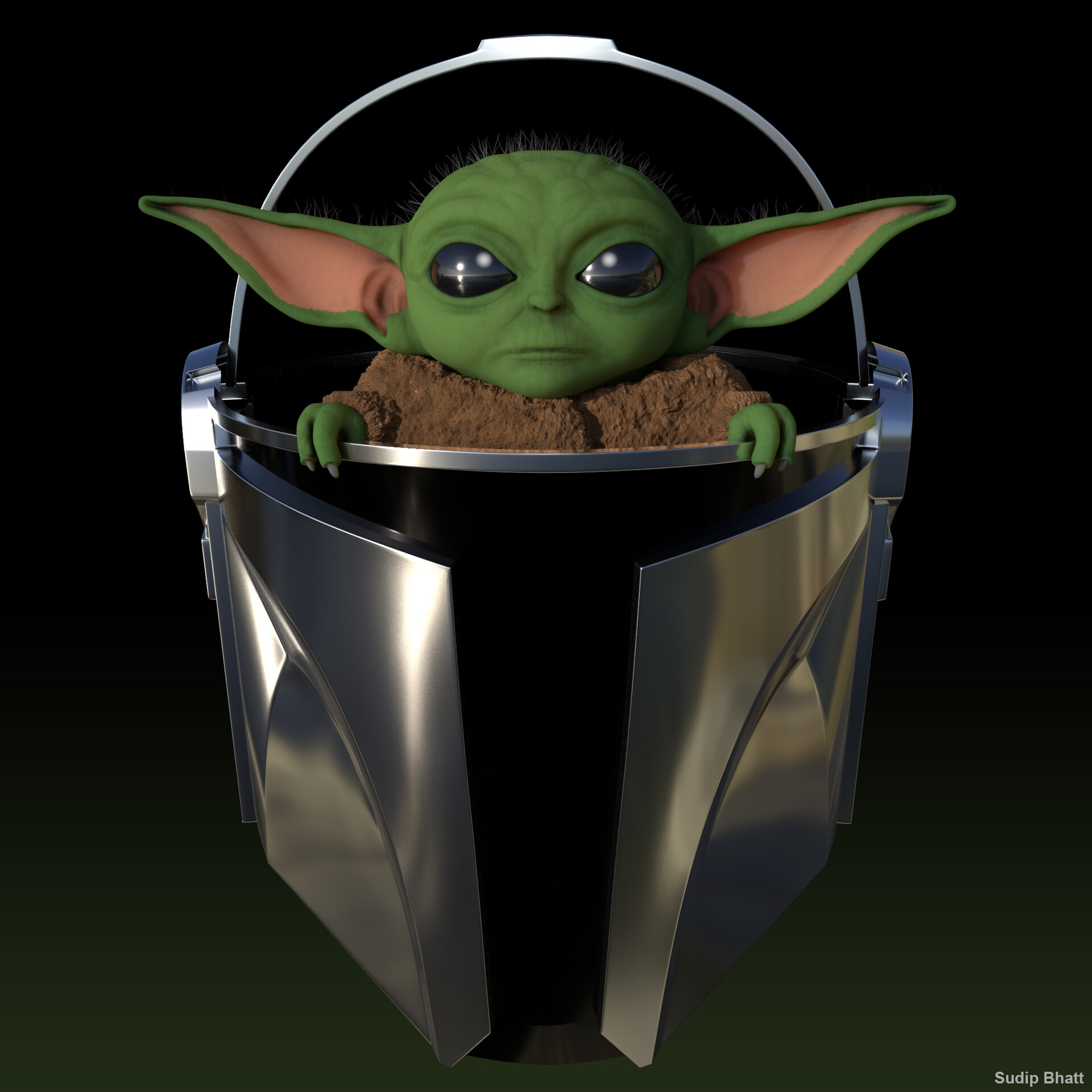 ArtStation - Baby Yoda - The Mandalorian