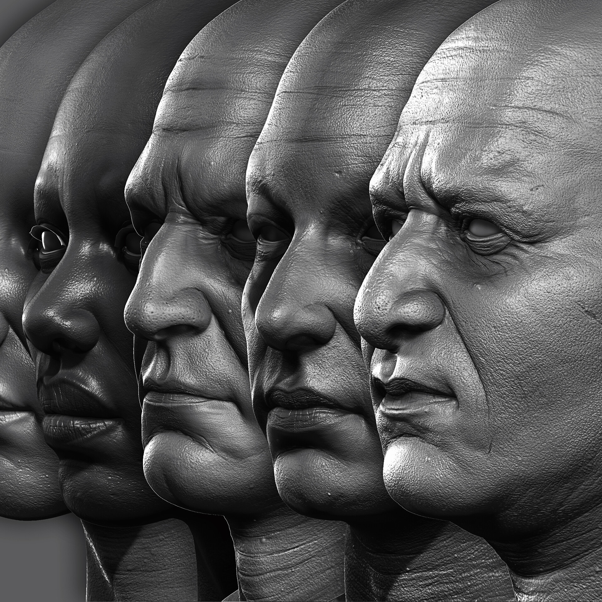 ArtStation - Highpoly Heads