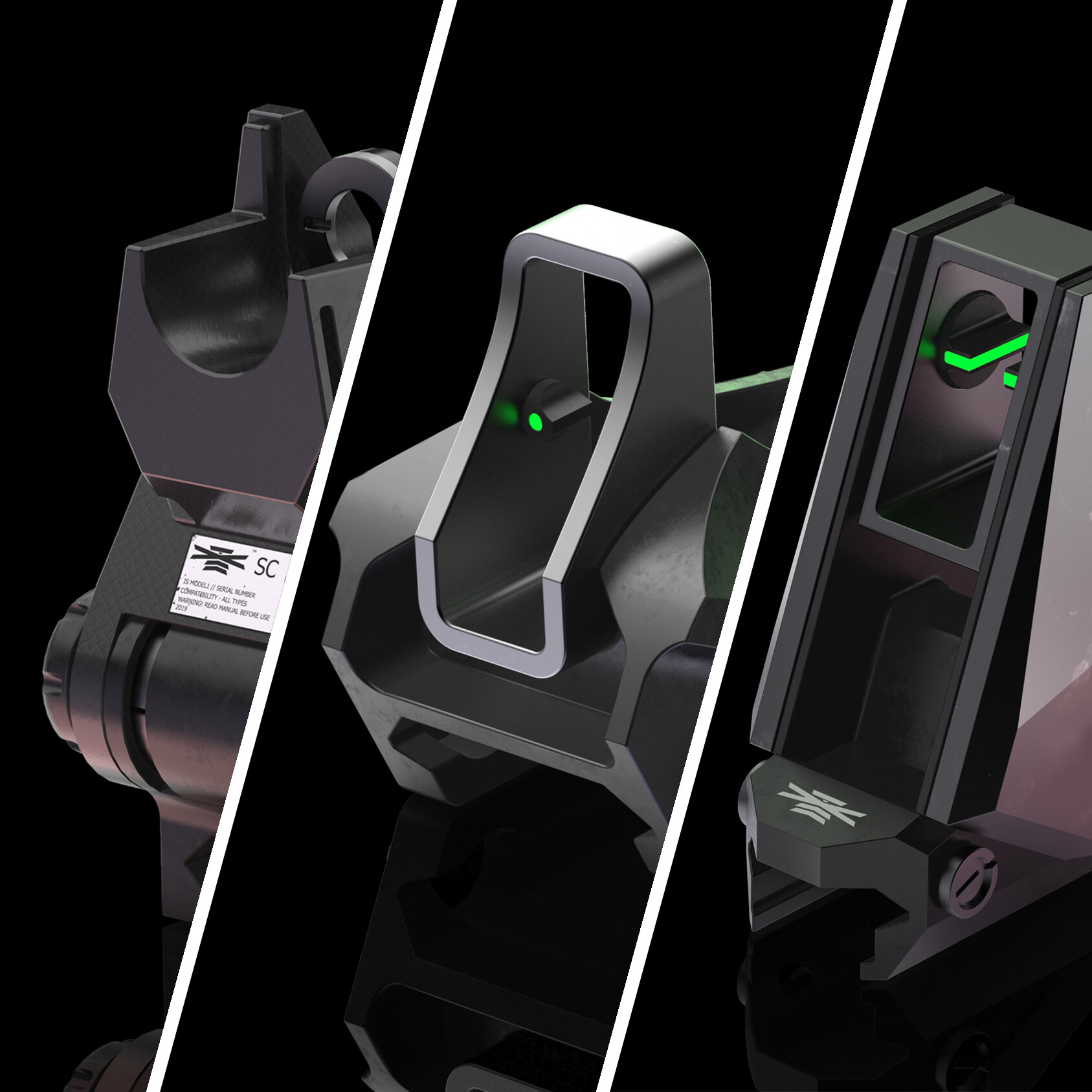 ArtStation - Iron sights set
