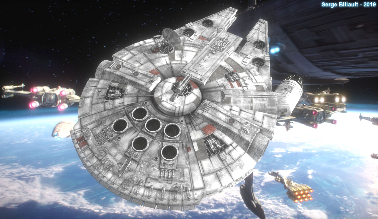 ArtStation - YT-1300 Corelly AKA Millenium Falcon
