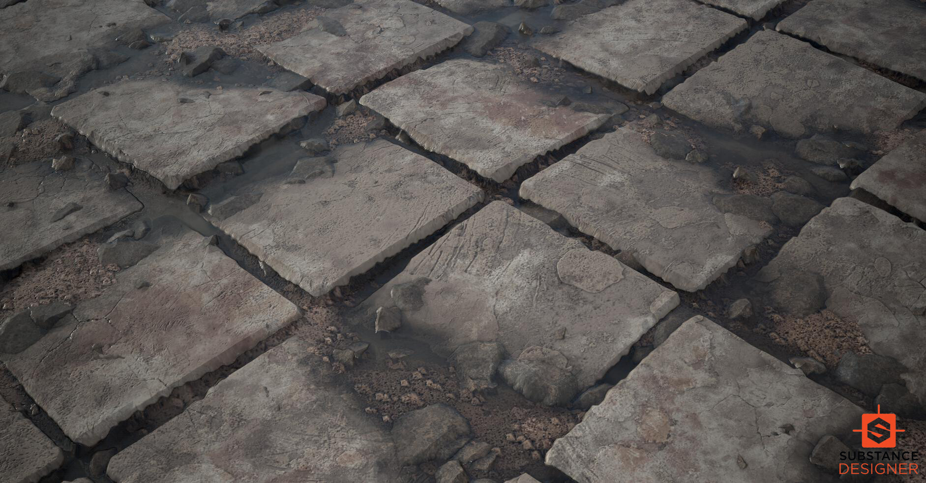 ArtStation - Stone Floor - 100% Substance Designer