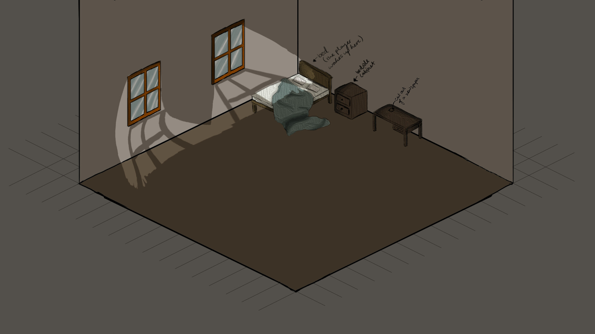 ArtStation - Concepts for Horror Escape Game Project