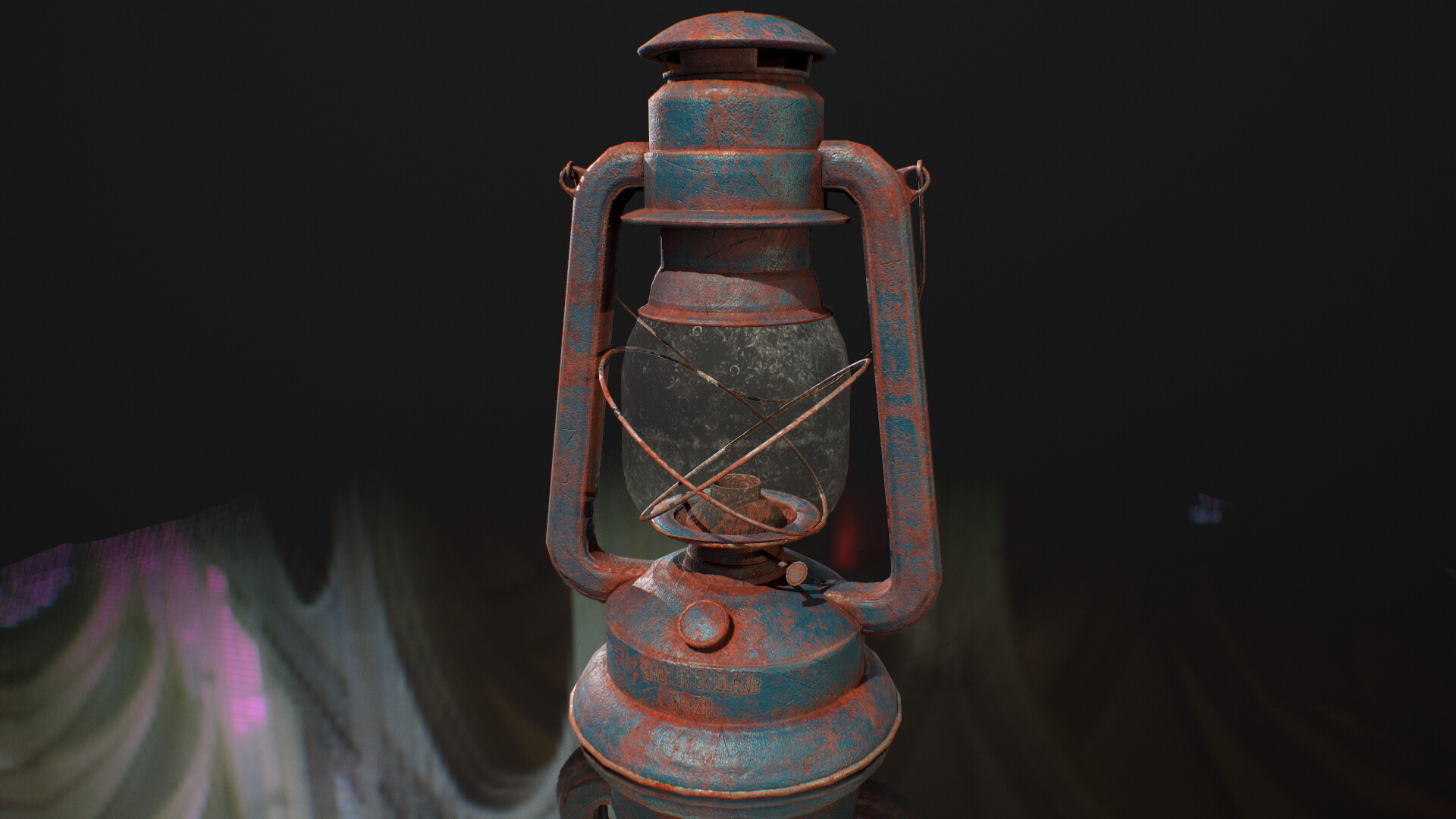 ArtStation - Rusty Oil Lamp