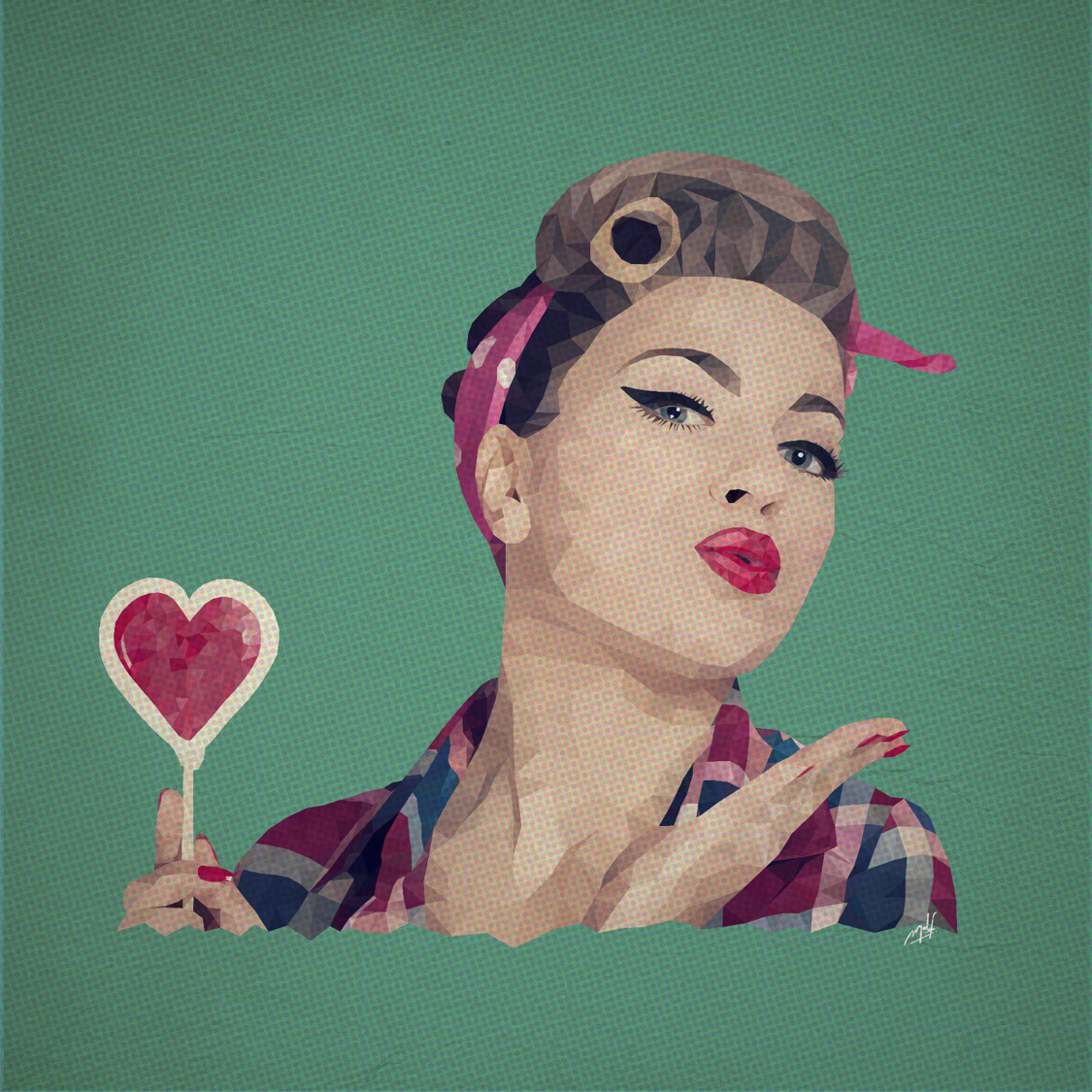 ArtStation - Pin-up Low Poly Art