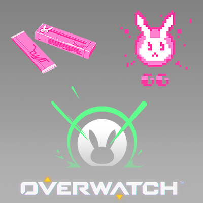 ArtStation - D.Va sprays