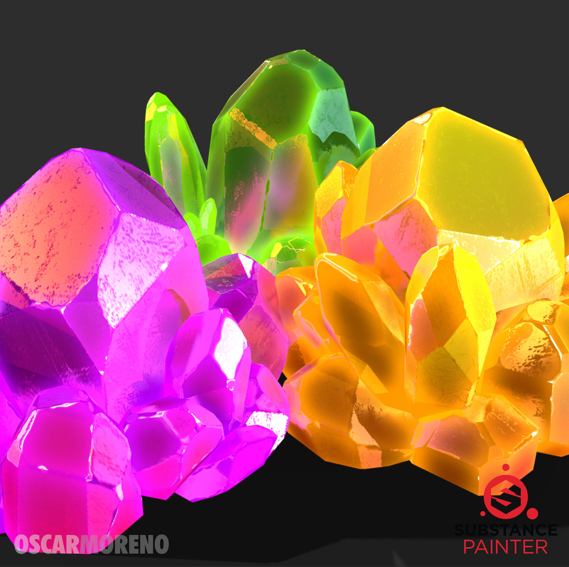 ArtStation - Stylized Crystal - Gem