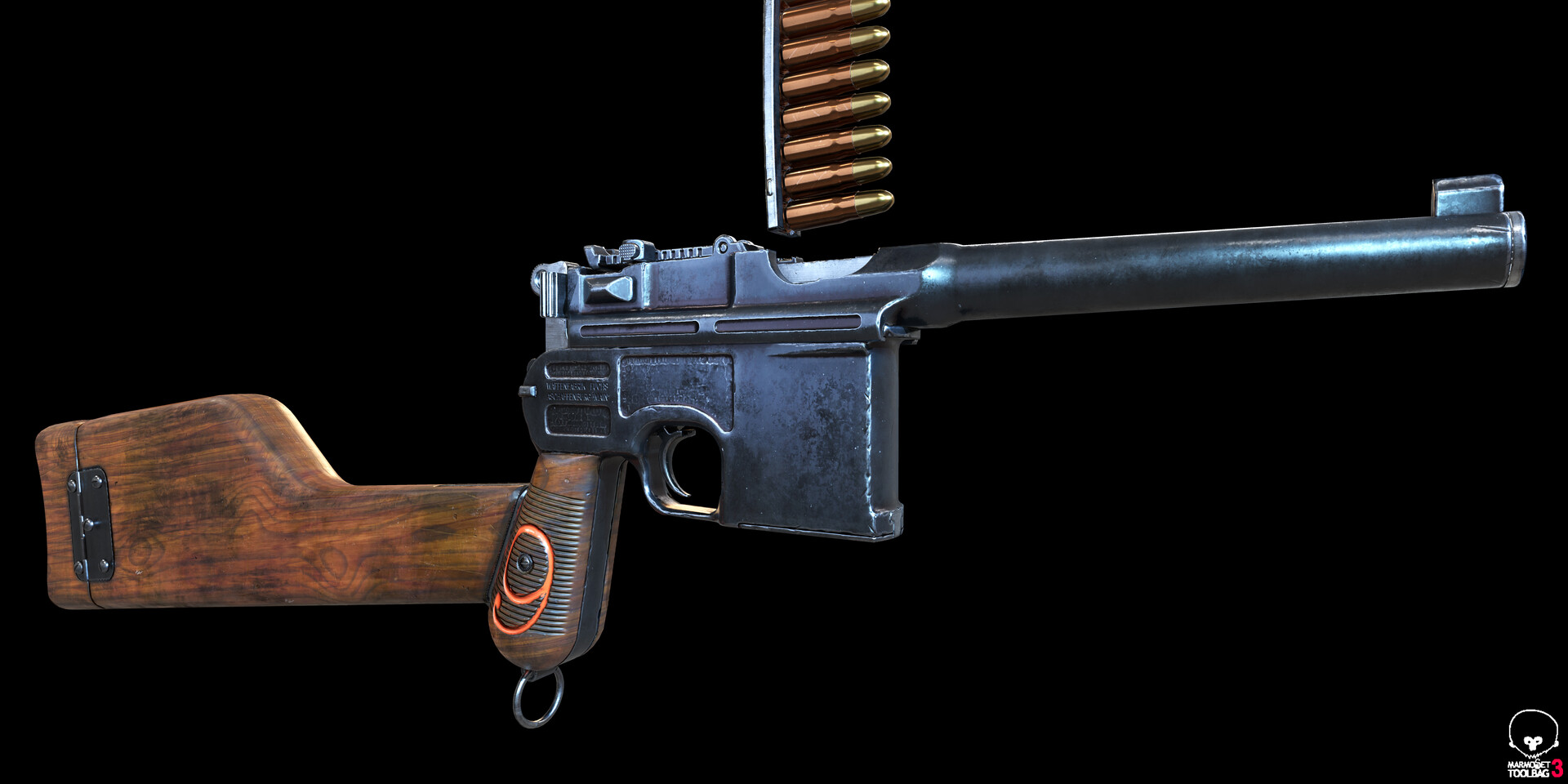 ArtStation - Mauser C96 Red-Nine