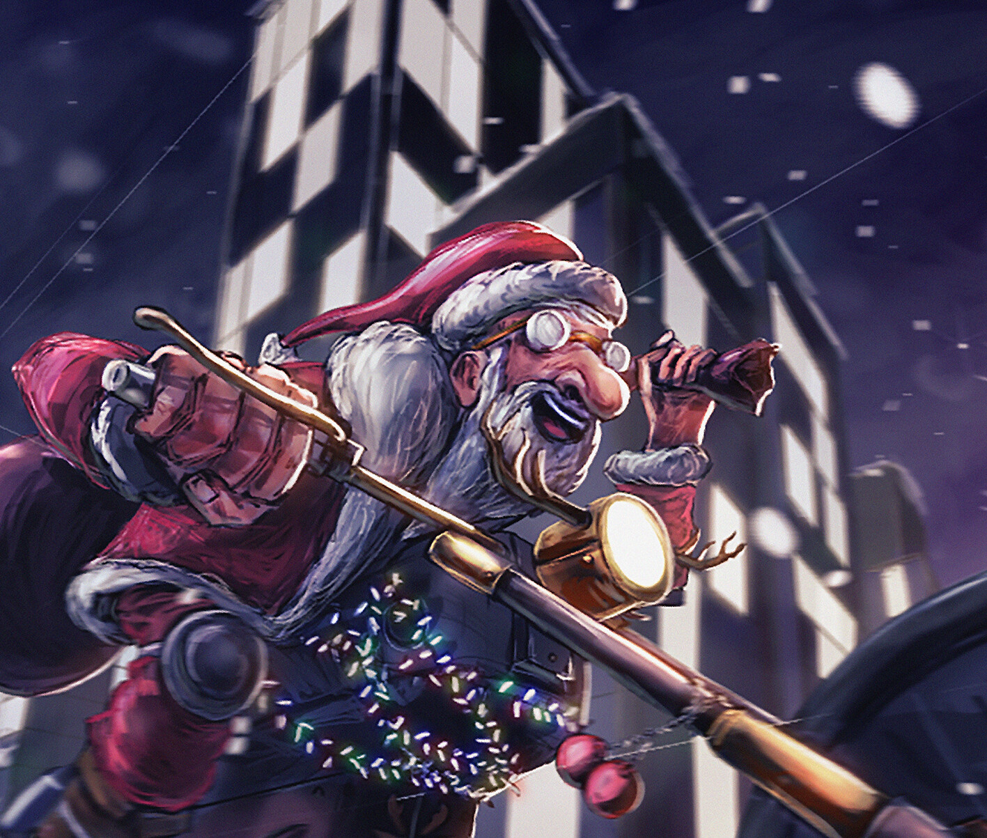 ArtStation - Cool Santa Claus