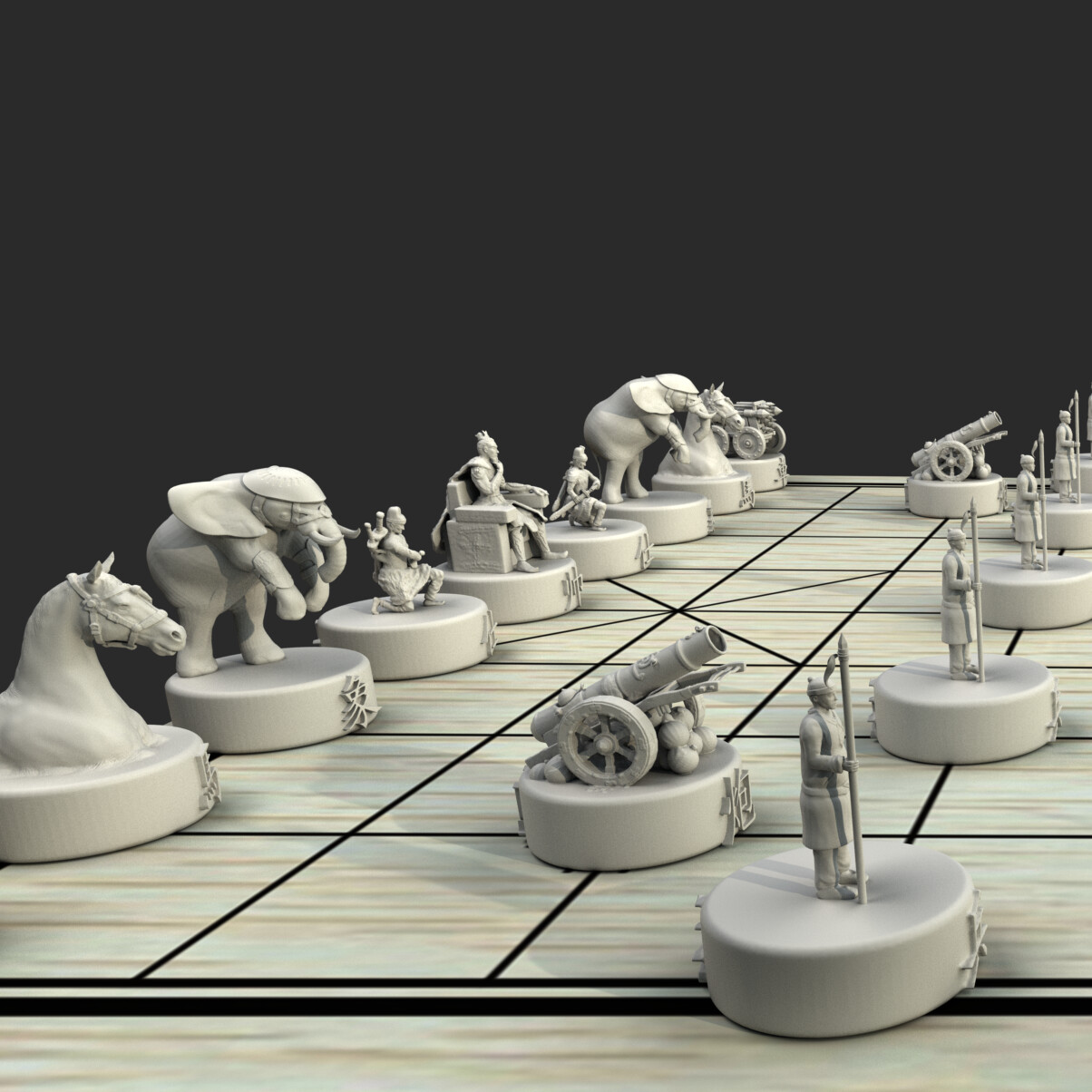 ArtStation - 3D Chinese chess（3D象棋）
