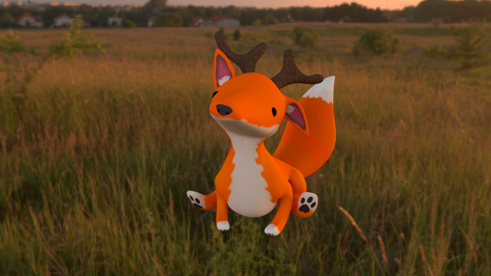 ArtStation - Cute Deer-Fox rig