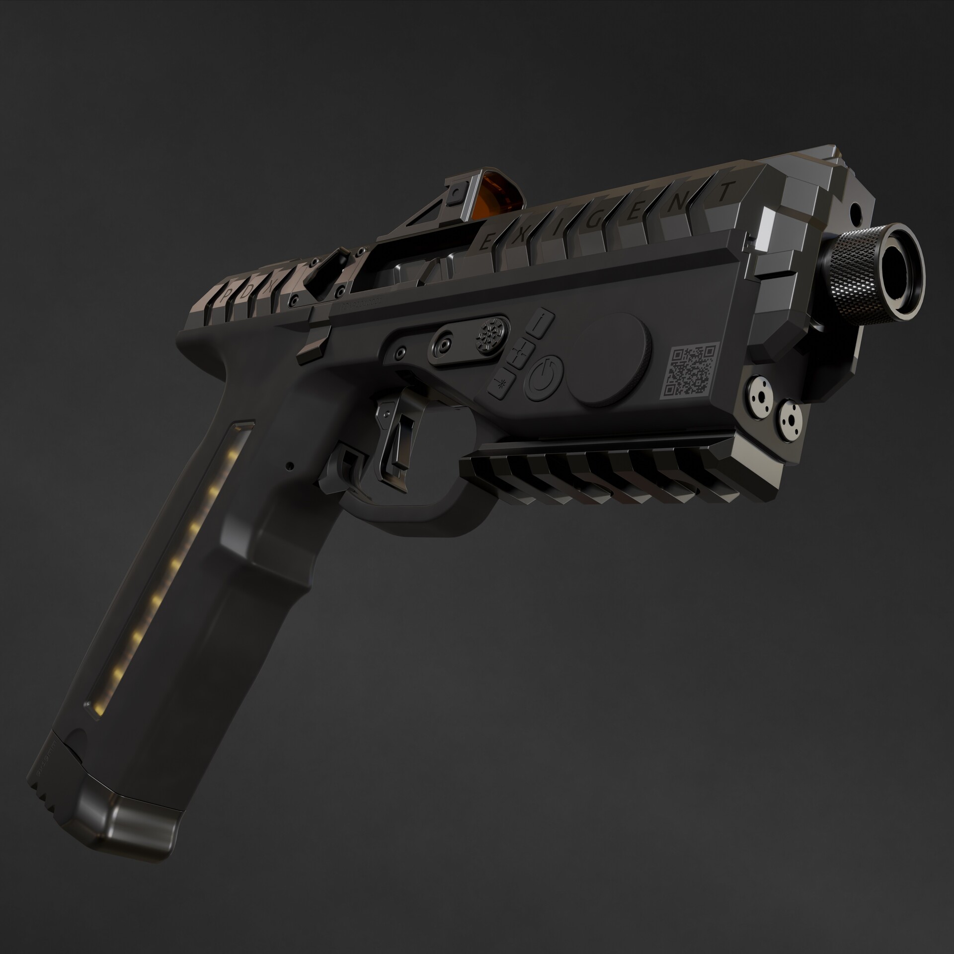 ArtStation - PDX-9 'Exigent' Handgun