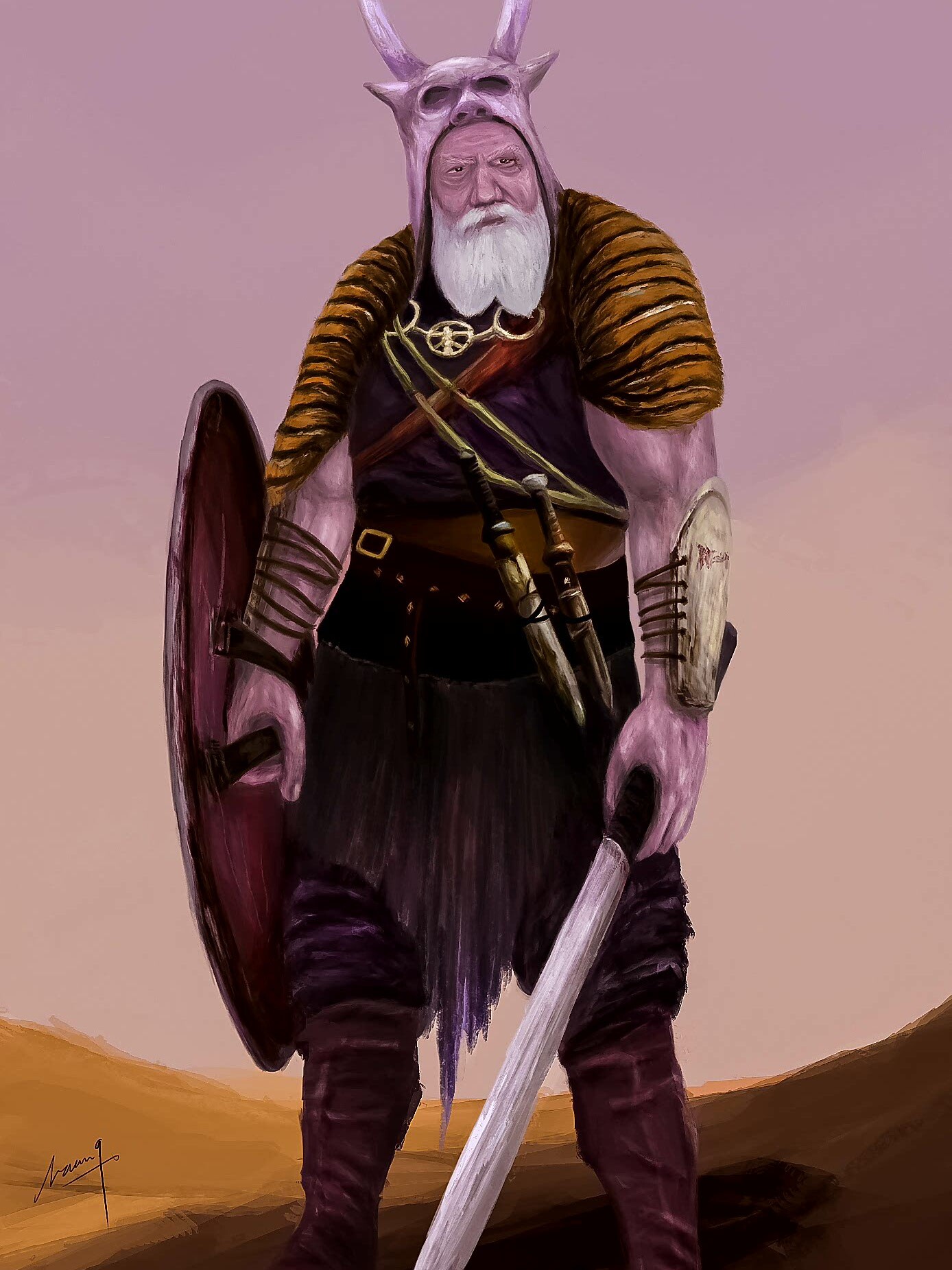 ArtStation - Rostam , my digital drawing