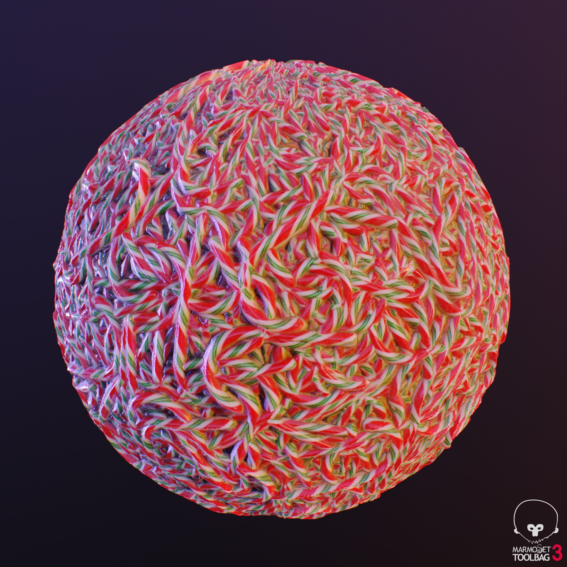 Jacky Teoh - Candy Cane Substance Material