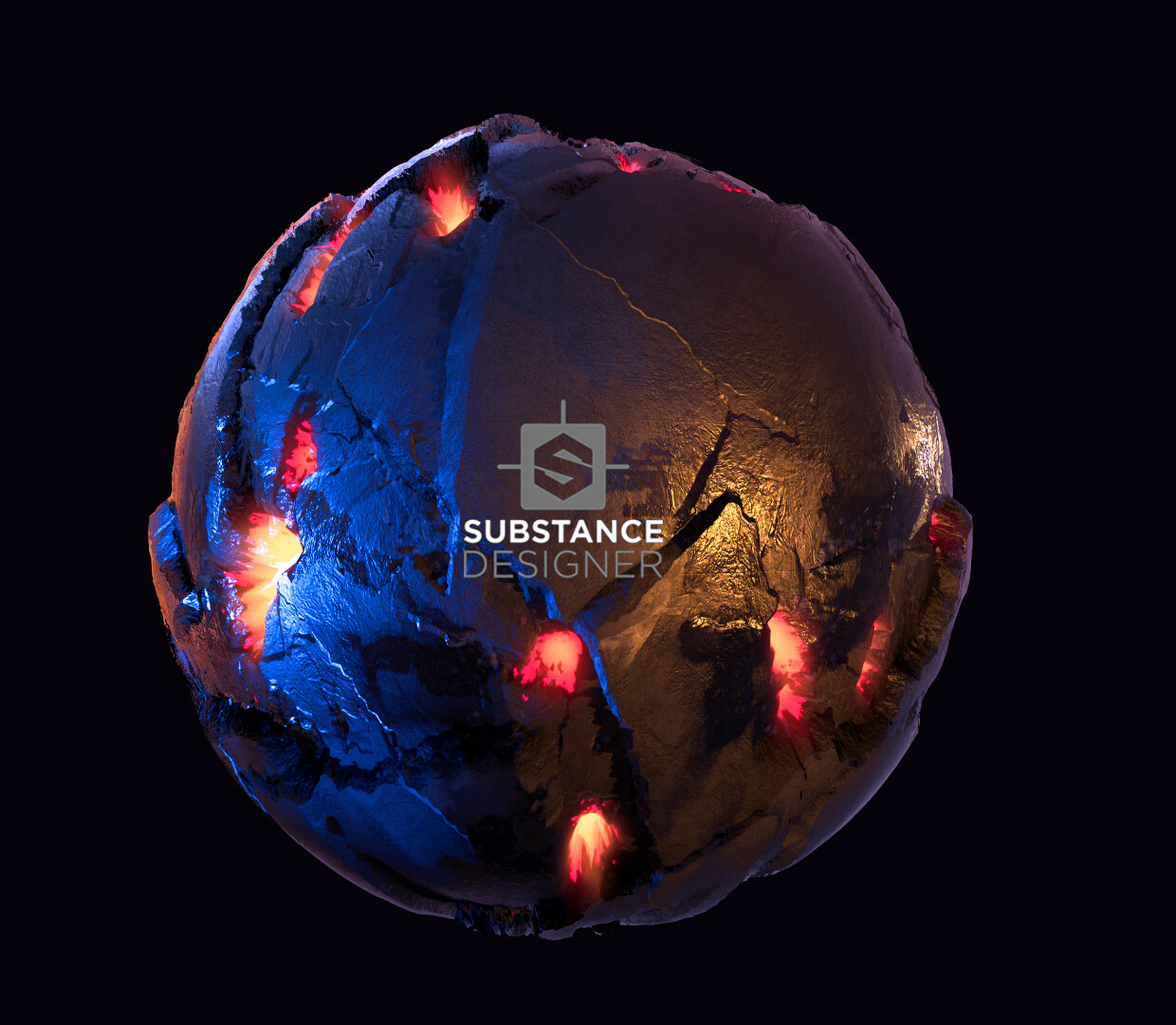 ArtStation - Substance Designer -Lava_Rock