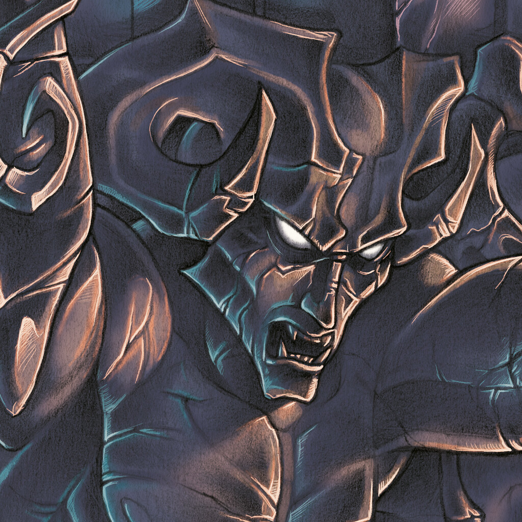 ArtStation - Gargoyle at sunset