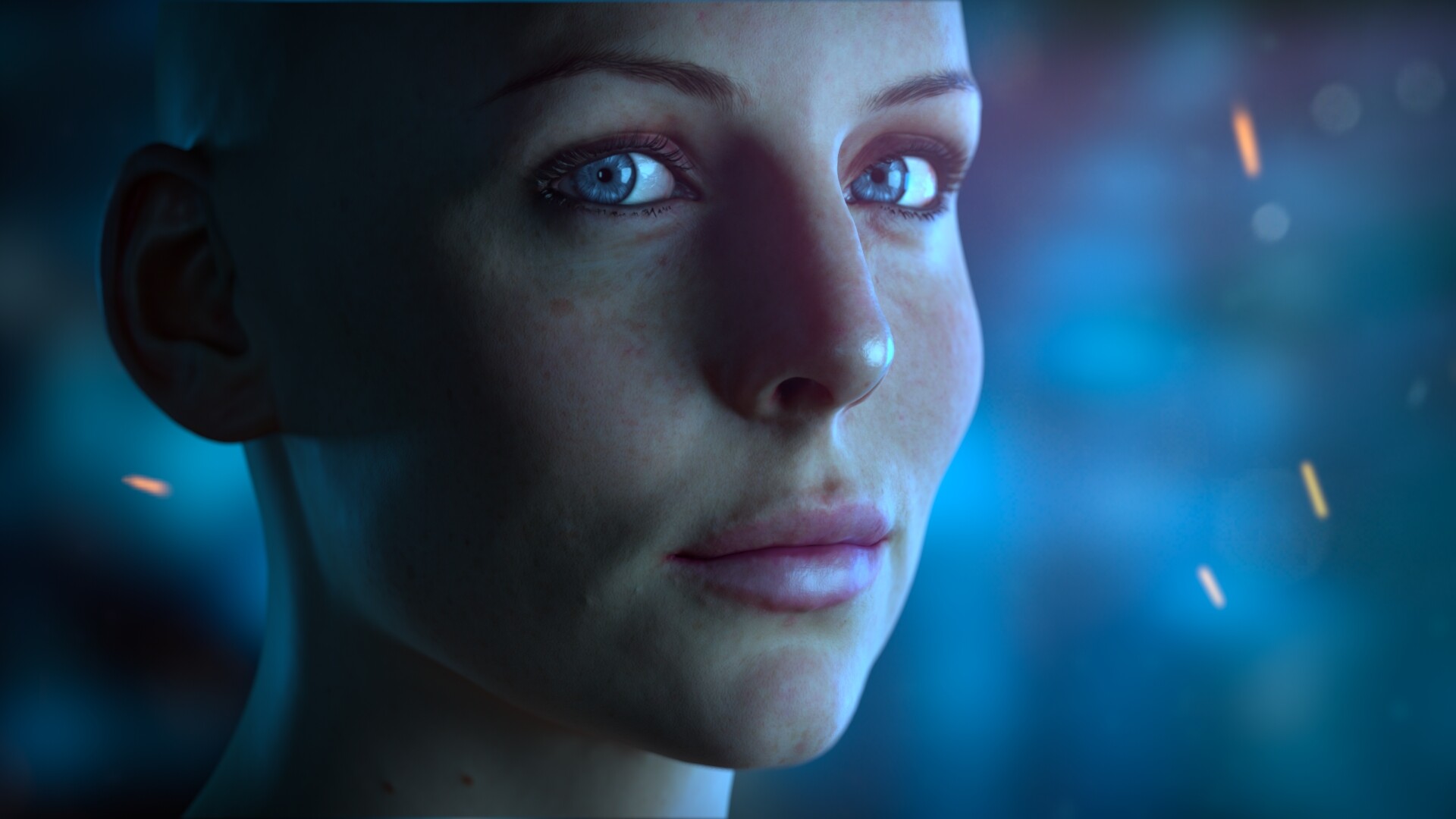 ArtStation - Portrait 3 point lighting