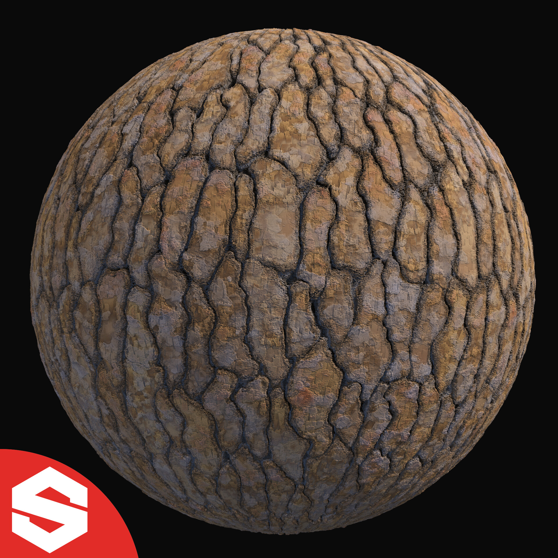 ArtStation - Pine Bark - Substance Designer
