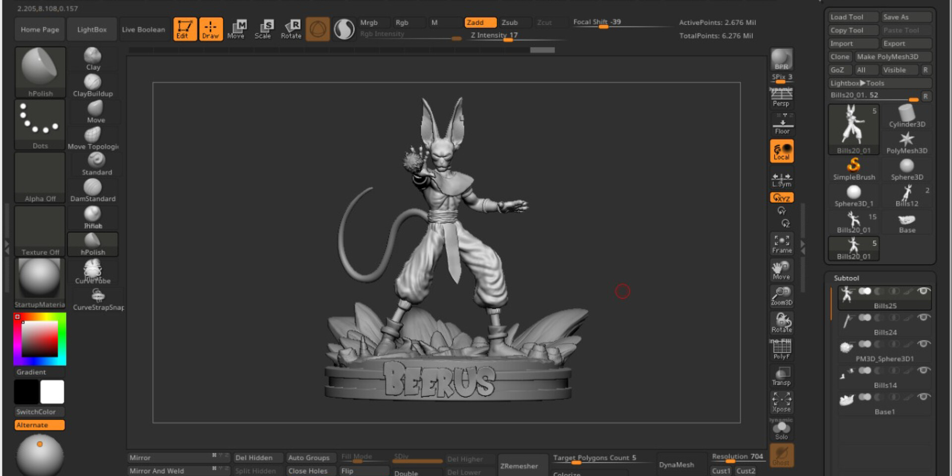 ArtStation - Beerus Model Dragon Ball Z