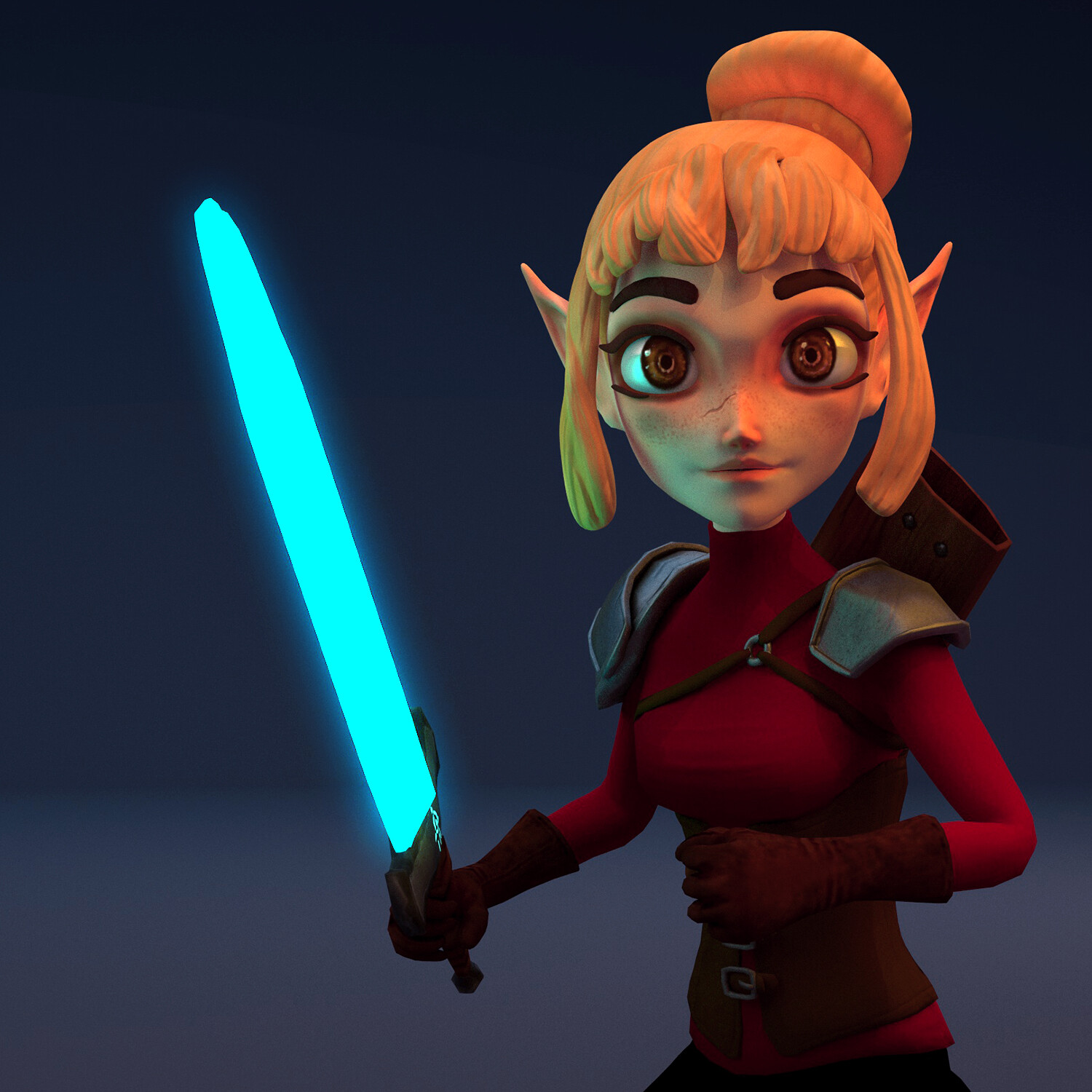 ArtStation - Elf Fighter DTIYS