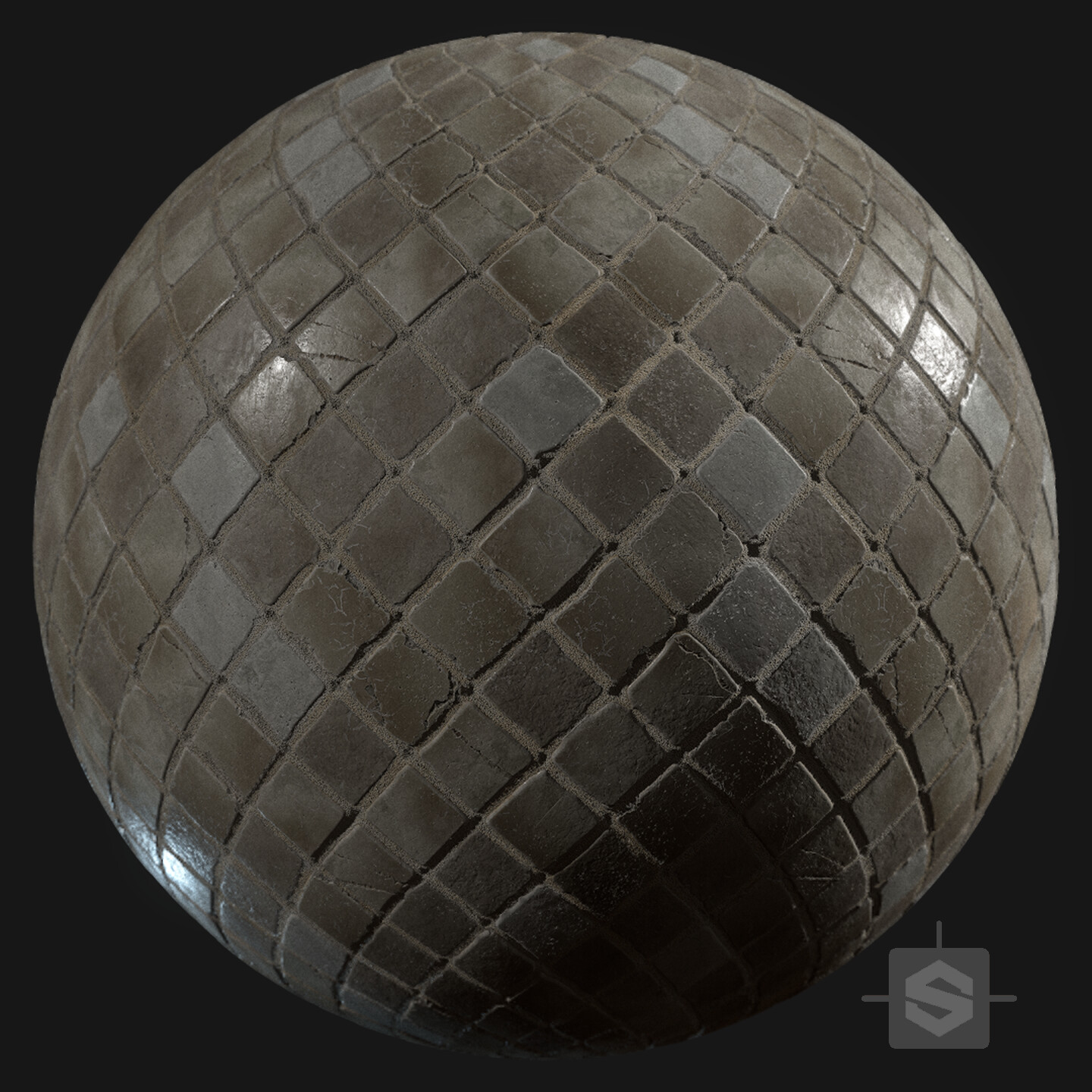 ArtStation - Substance Designer - Stone Bathroom Tiles