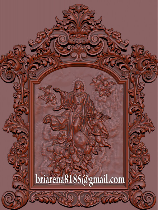 ArtStation - Carved frame 3d Reliefs for cnc routers