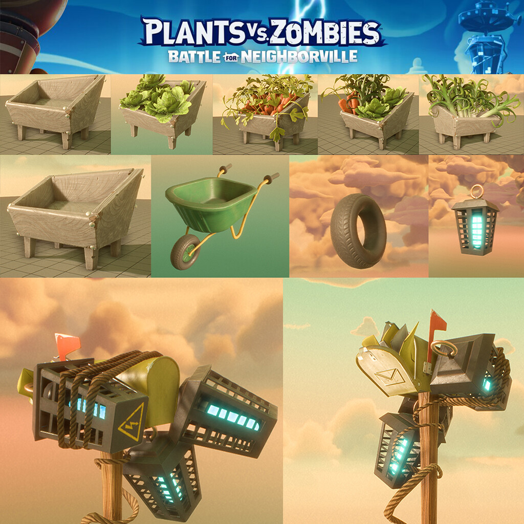 ArtStation - Plants vs Zombies Battle for Neighborville props