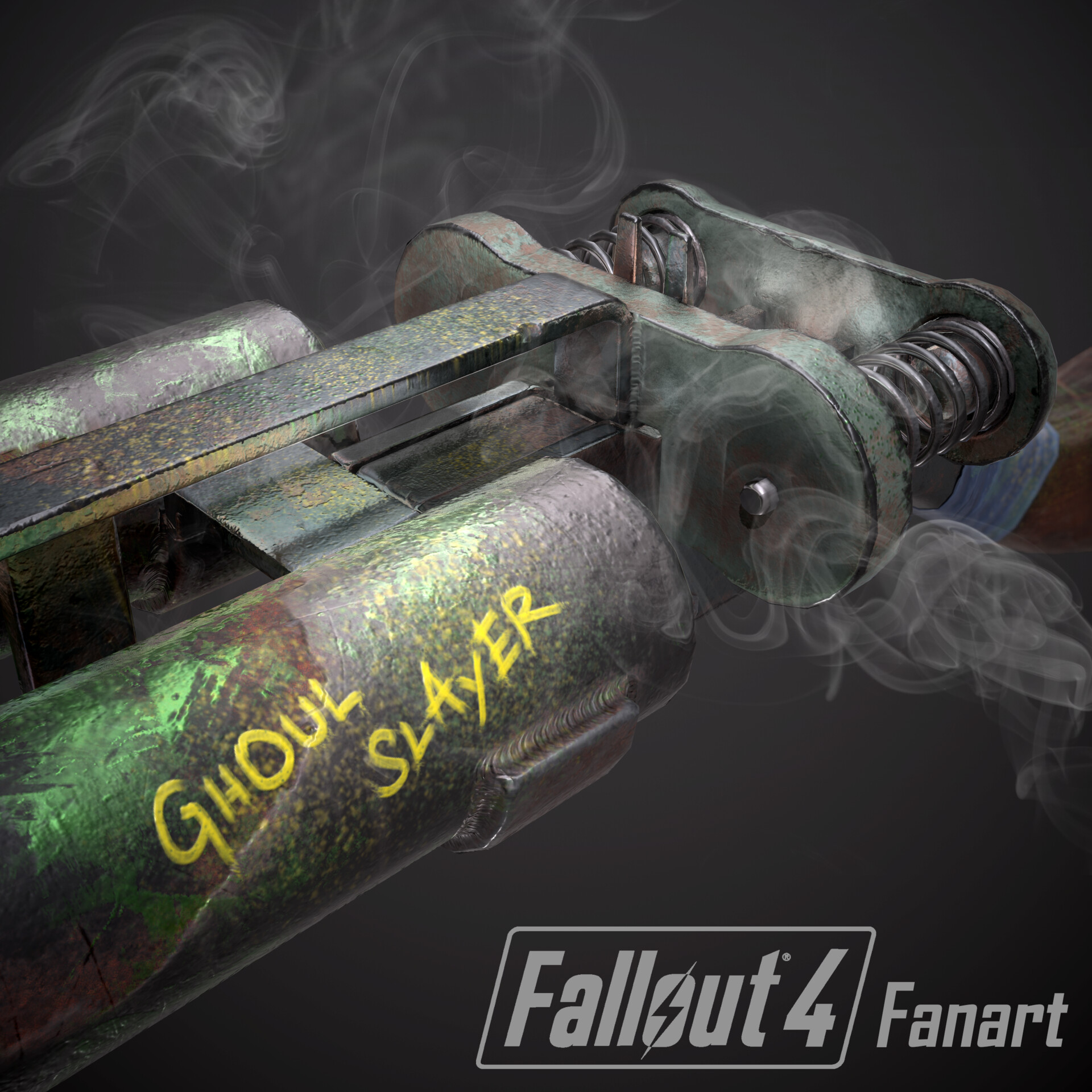 ArtStation - Handmade Shotgun - Fallout 4 Fan Art