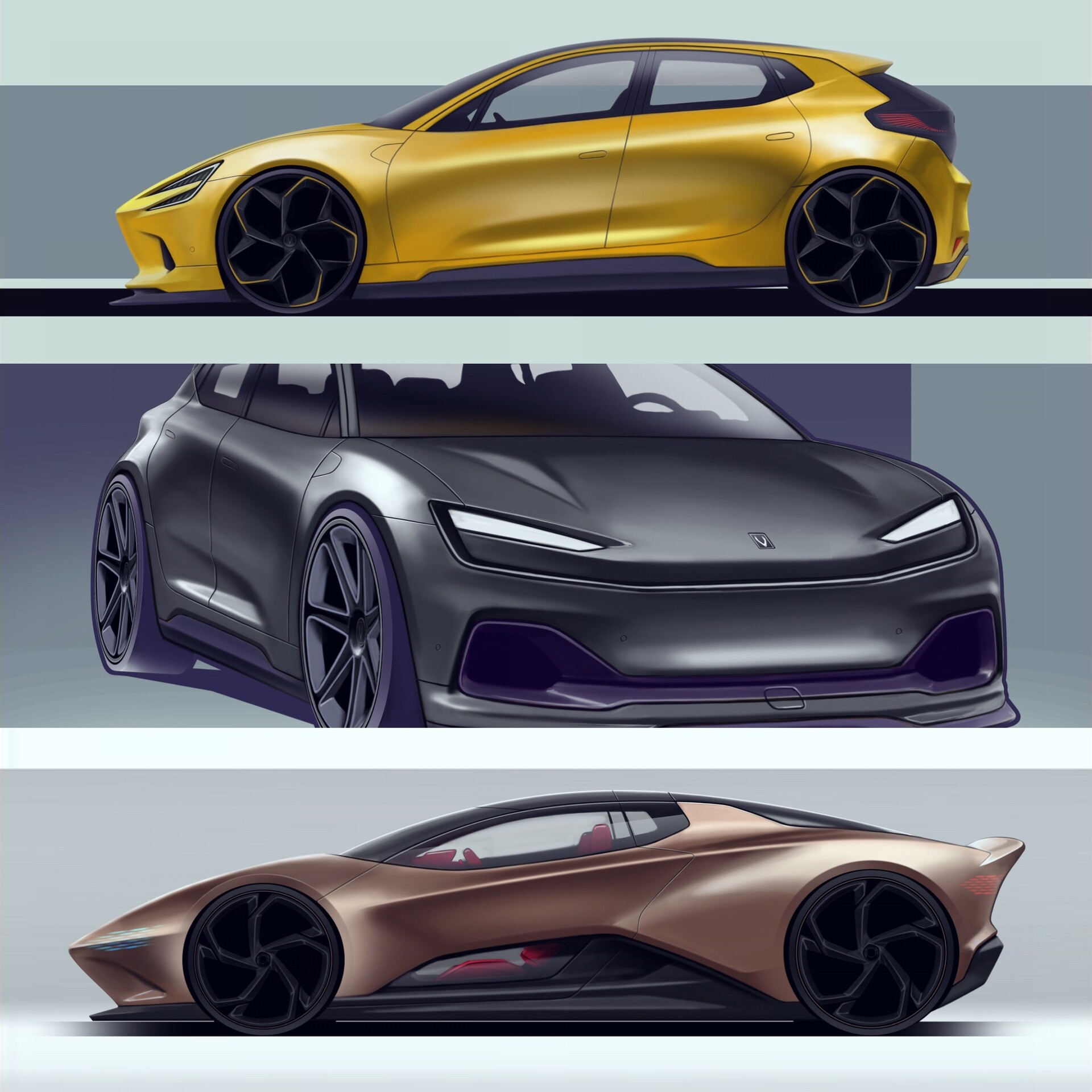 ArtStation - Concept Cars 2019 ( 3 Concepts )