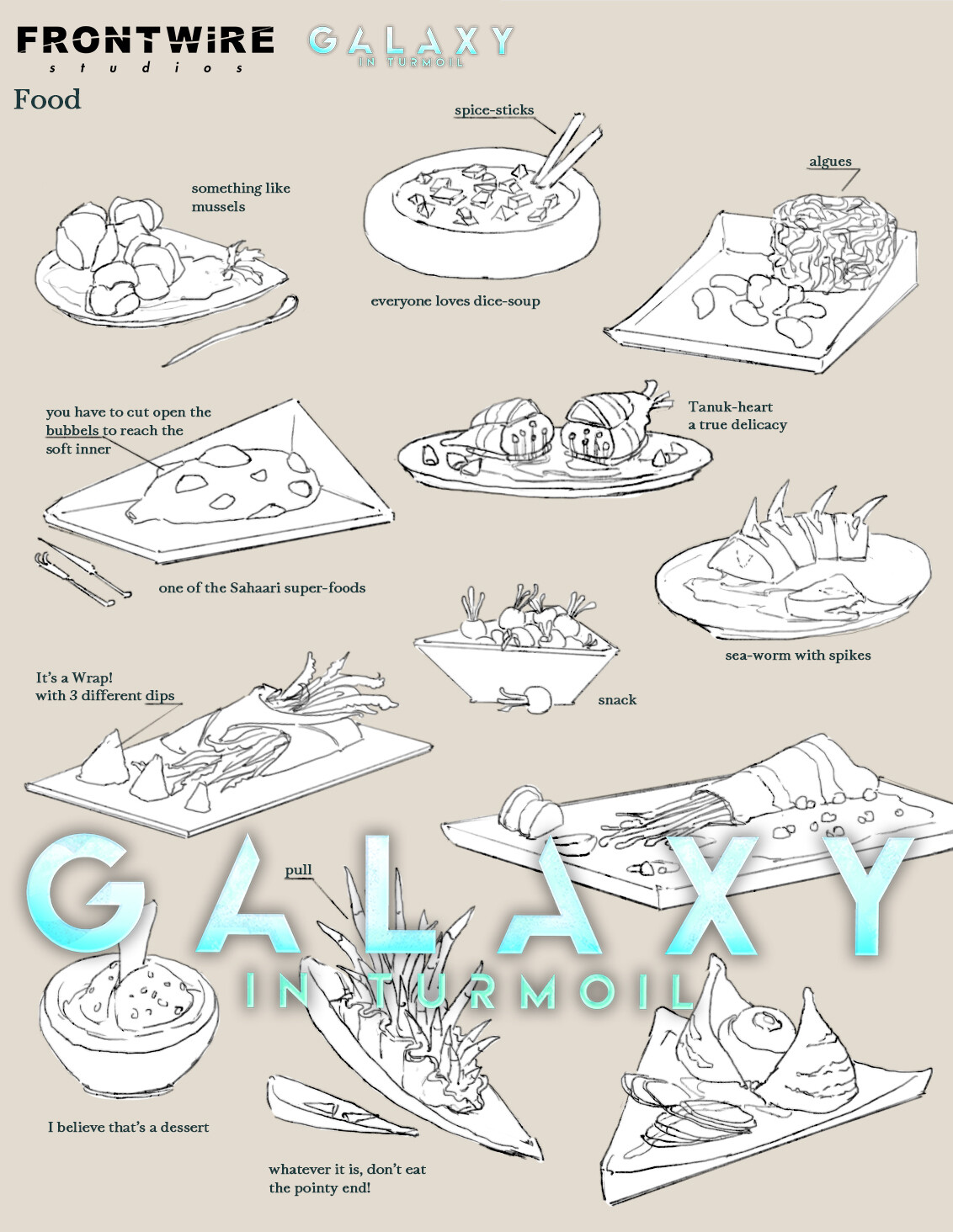 ArtStation - Galaxy in Turmoil - concept art - food and vending machines