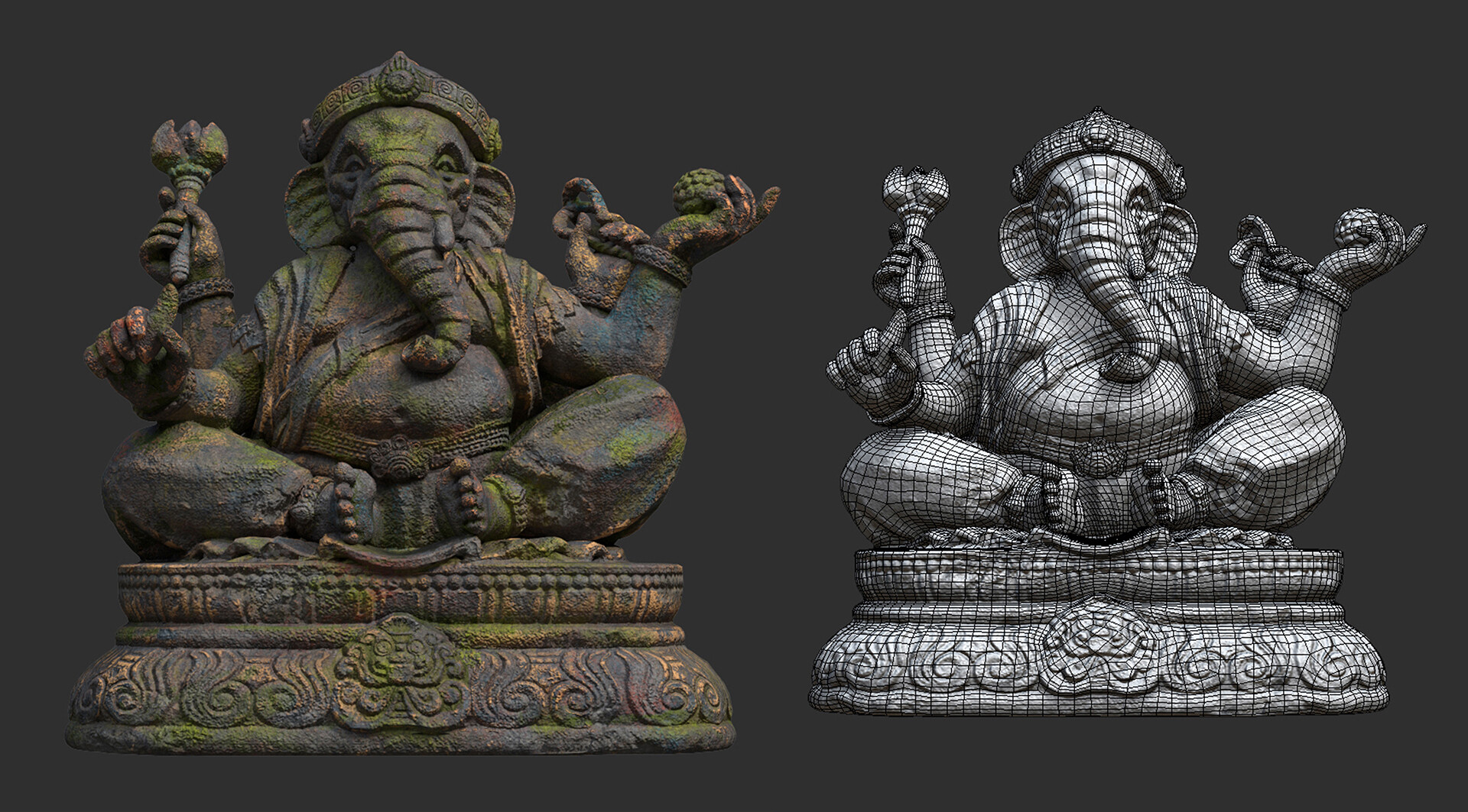 ArtStation - study (stone statue)