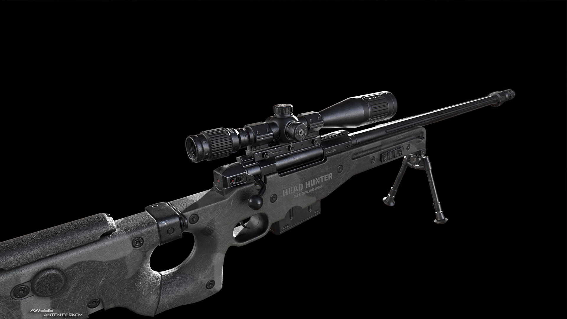 ArtStation - AW338 Rifle