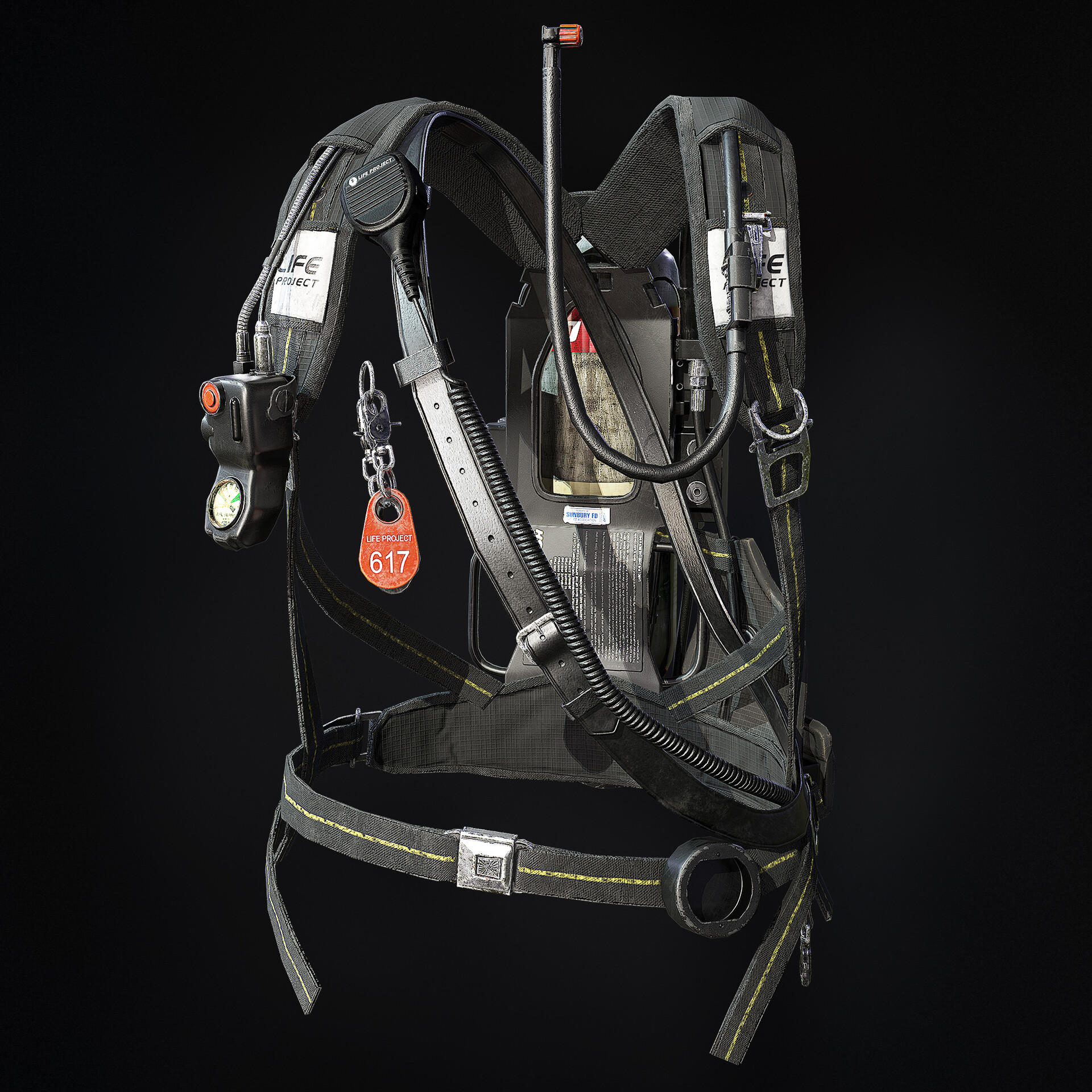 ArtStation - Firefighter's SCBA