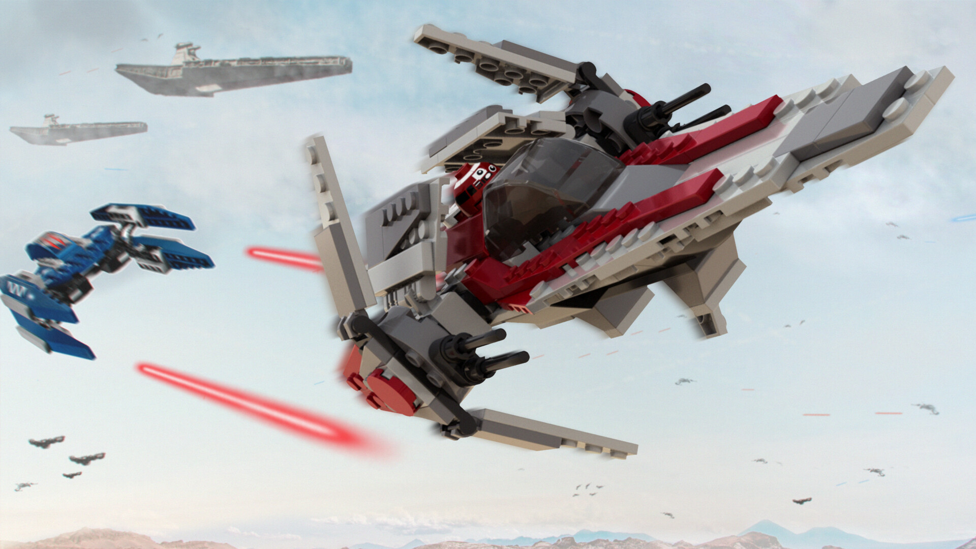 ArtStation - Lego - V-Wing Starfighter (2005 Model)